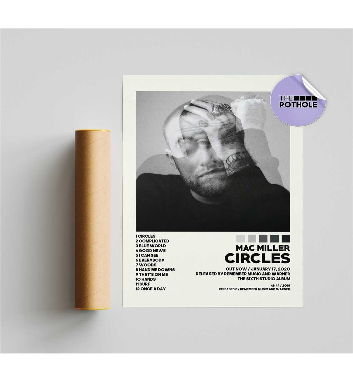Mac Miller Posters / Circles Poster / Tracklist - Inspire Uplift