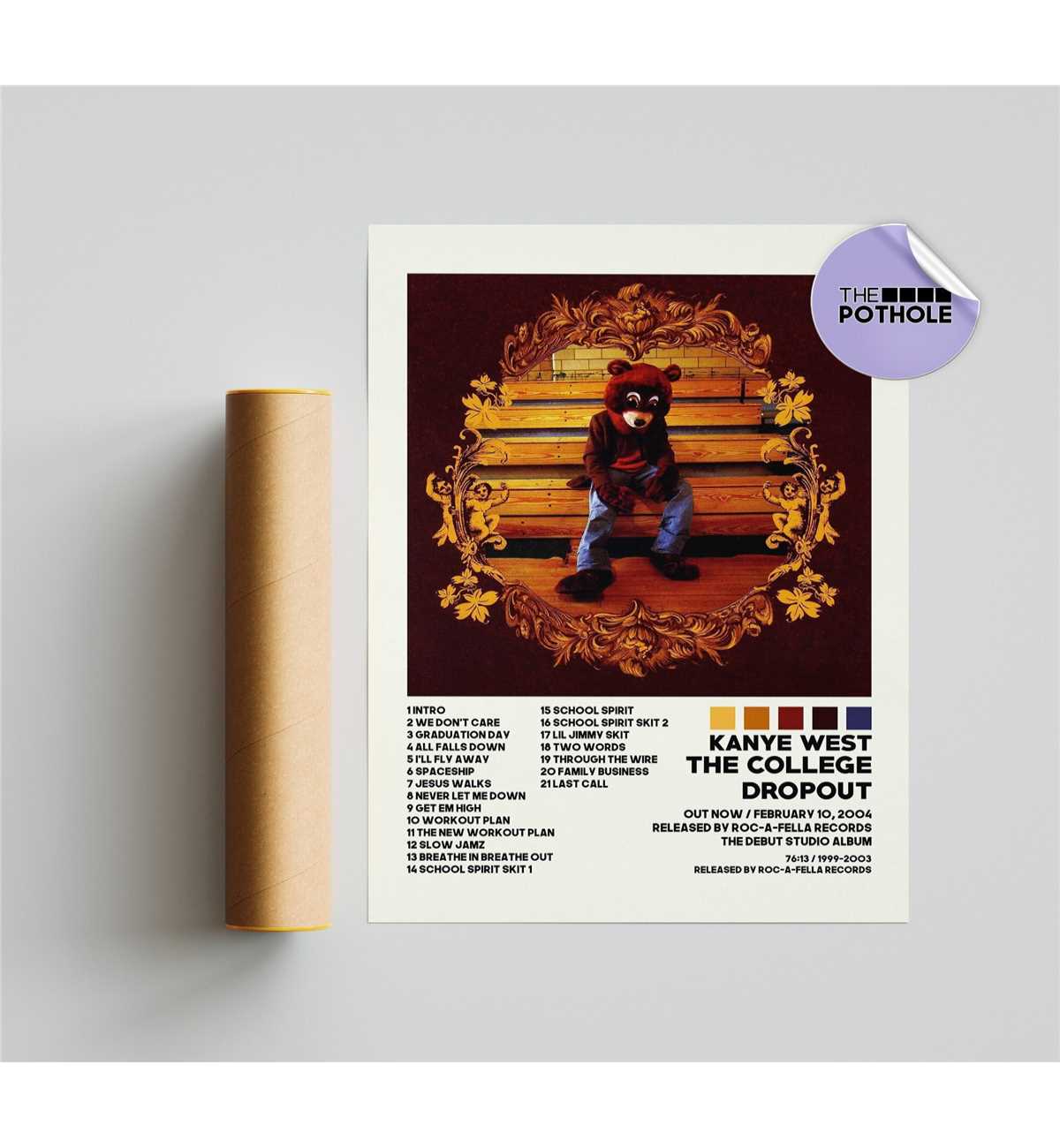 Kanye West Poster / The College Dropout Poster | Inspire Uplift