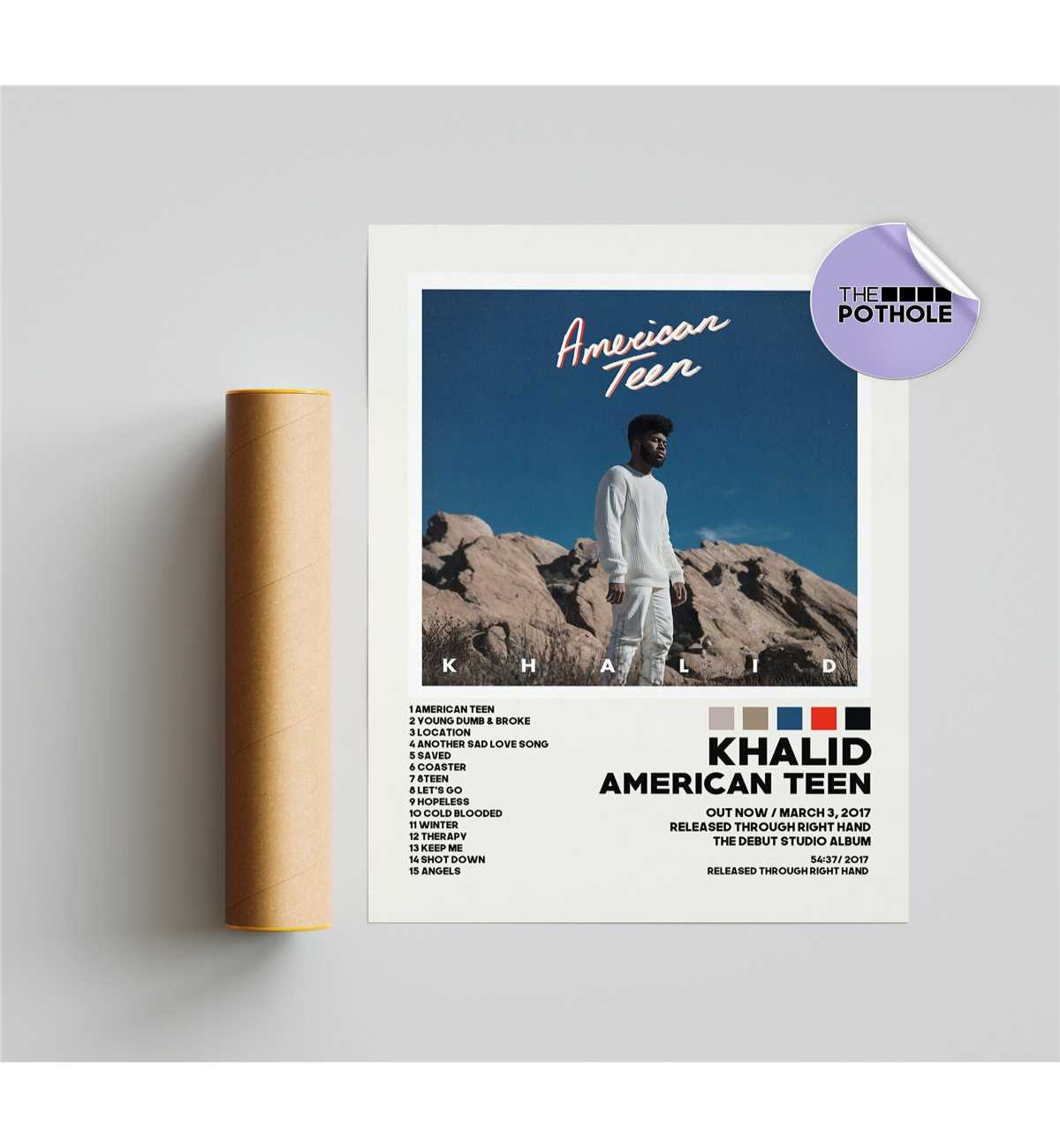 Khalid Poster / American Teen / Album Cover | Inspire Uplift