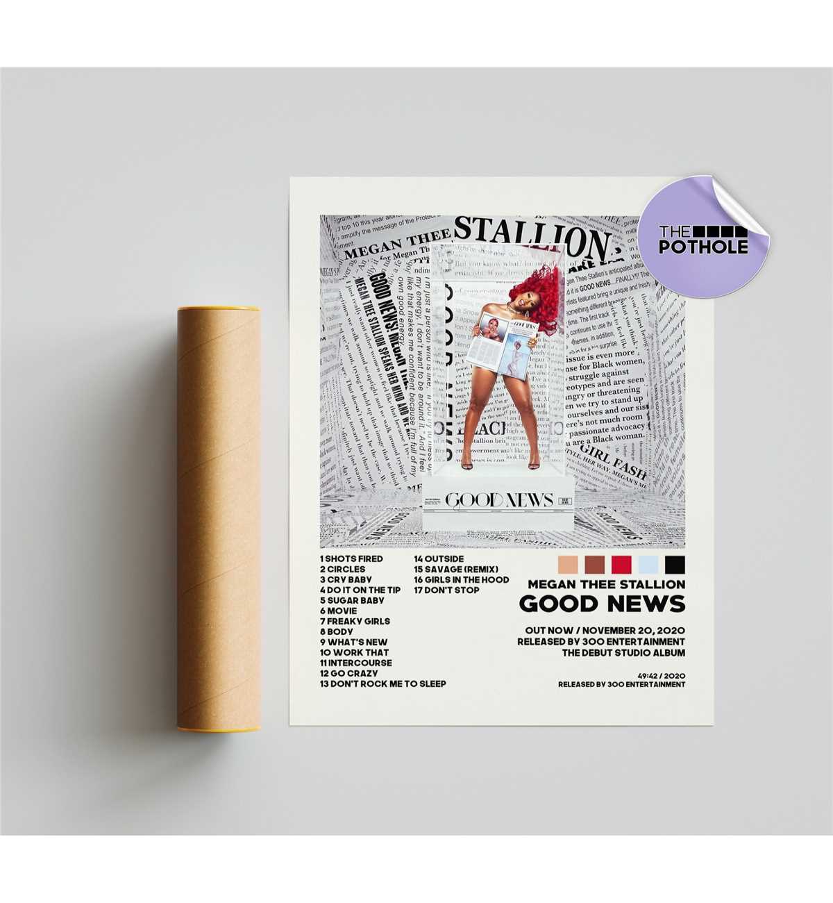 Megan Thee Stallion Posters, Good News Poster, Good - Inspire Uplift