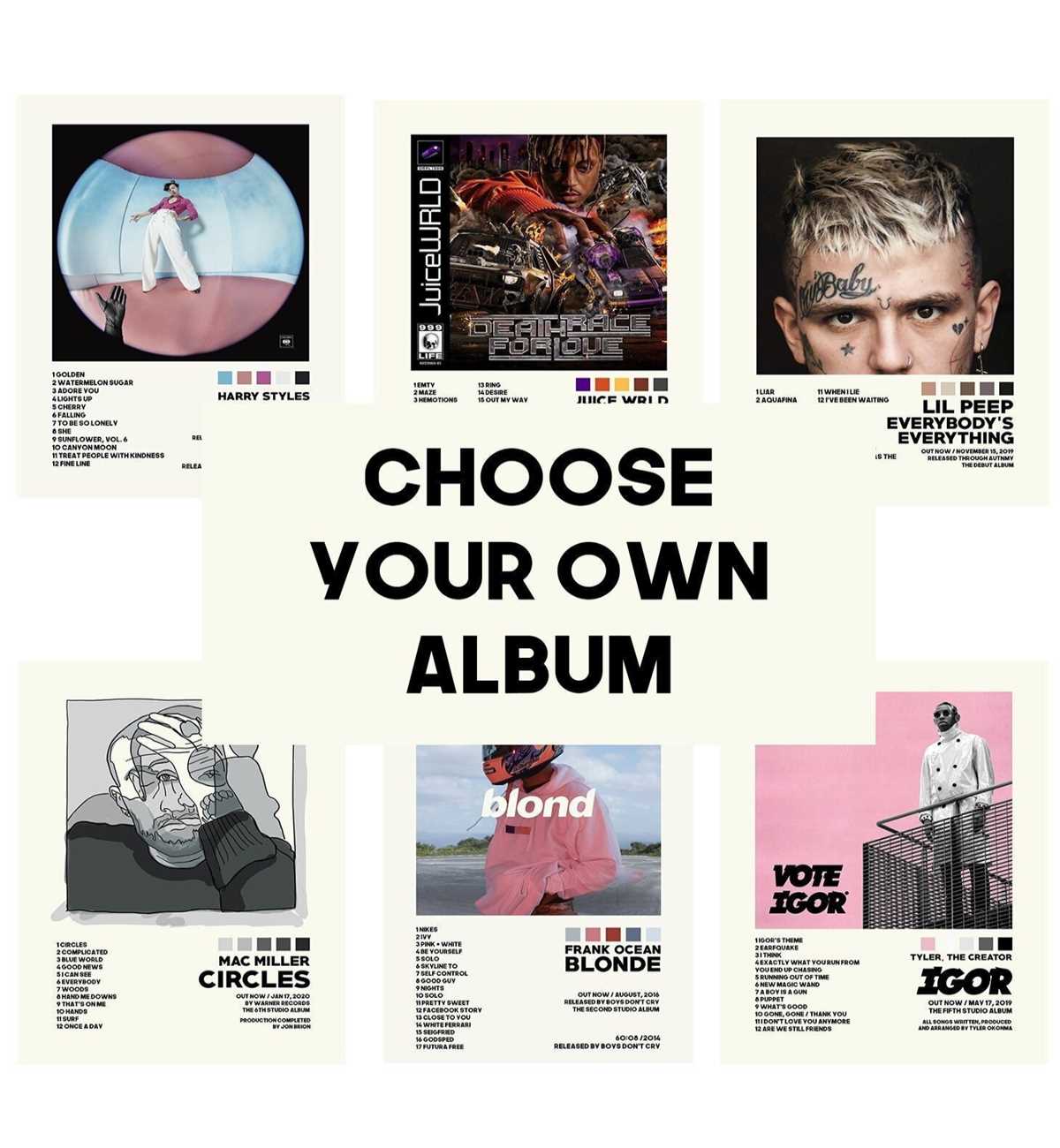 Request Your Own Album Choice / Custom Album | Inspire Uplift