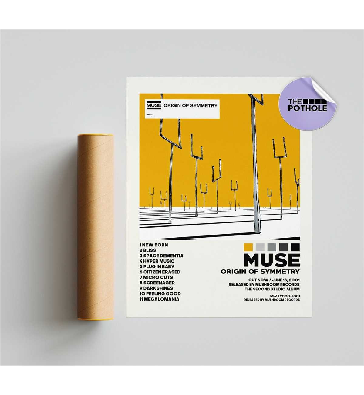 Muse Posters / Origin of Symmetry Poster / | Inspire Uplift