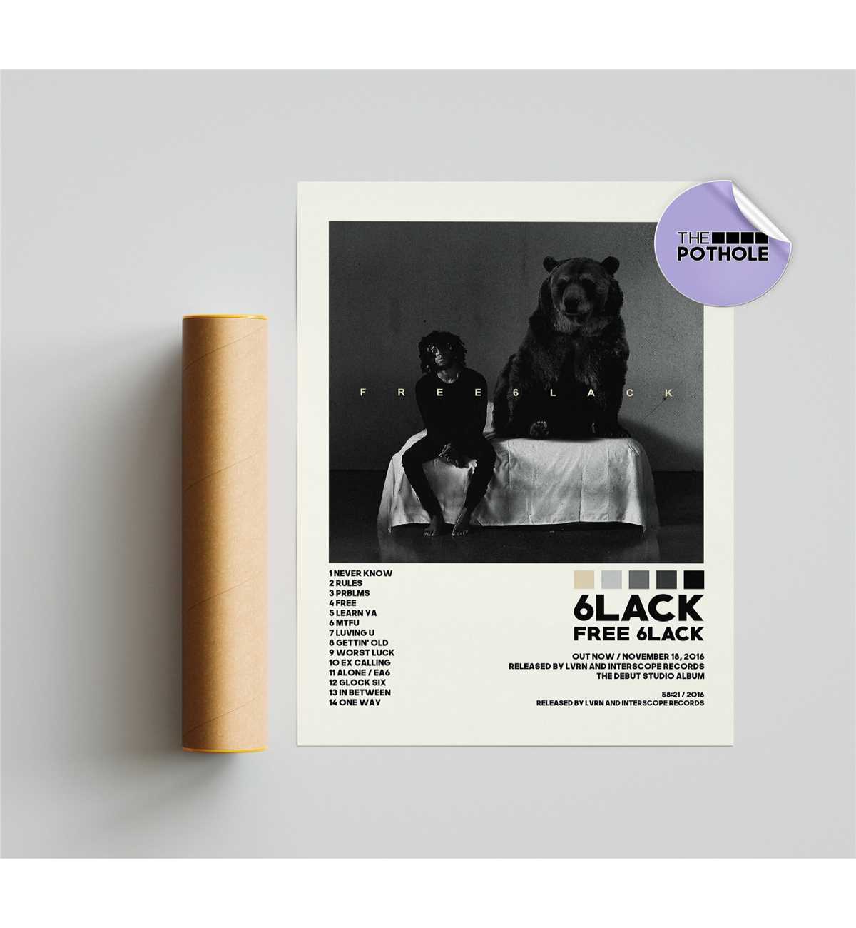 6lack Posters / FREE Poster / 6lack, FREE | Inspire Uplift