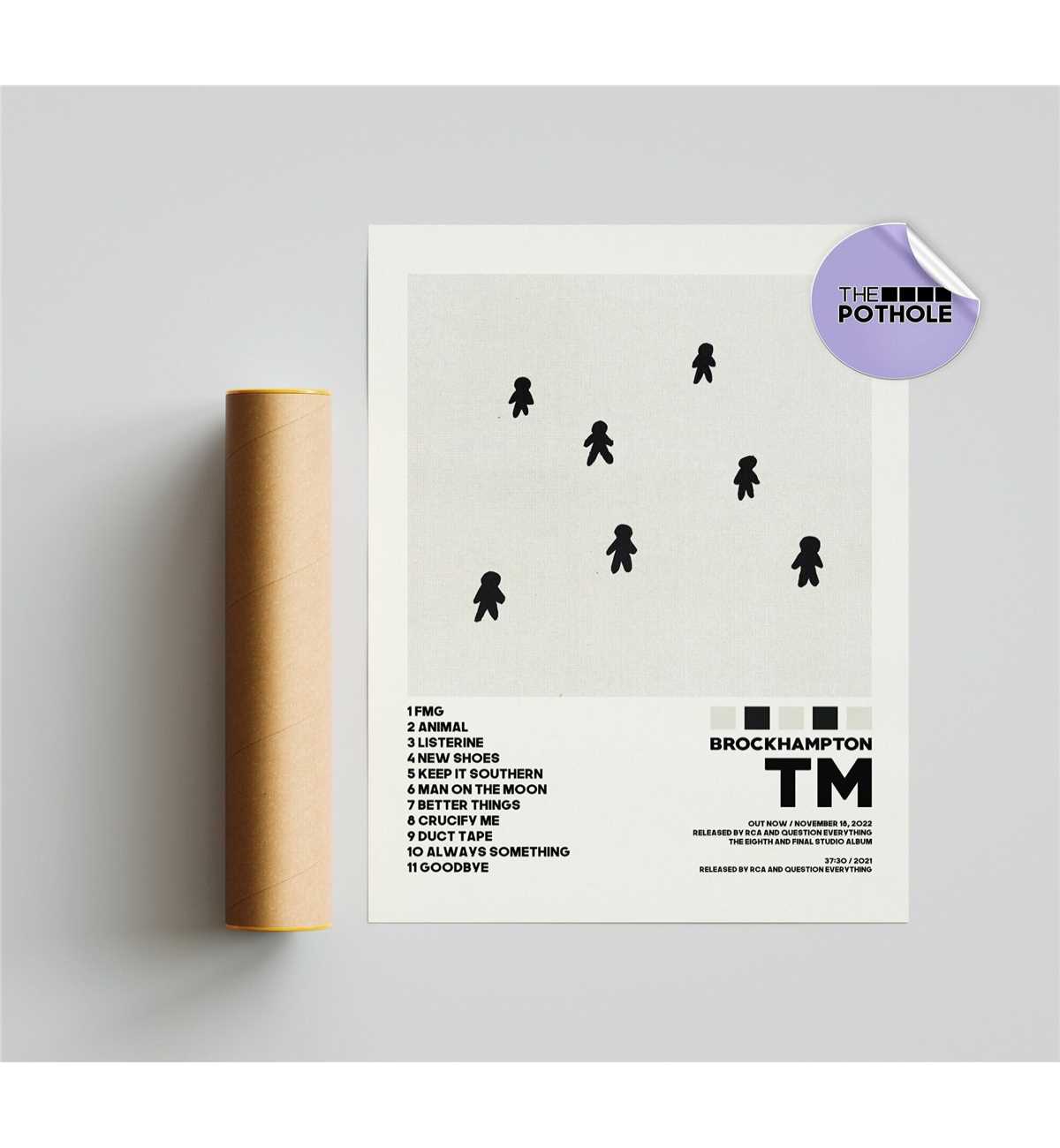 Brockhampton Posters / TM Poster, Tracklist Album Cover | Inspire Uplift