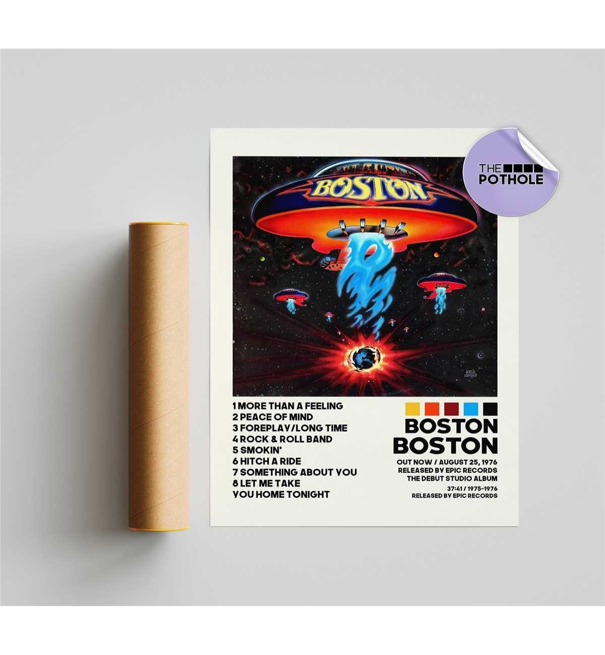 Boston Posters / Boston Poster, Album Cover Poster, | Inspire Uplift