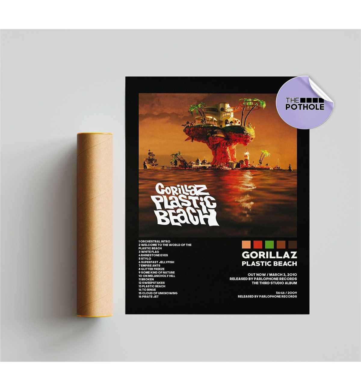 Gorillaz Posters / Plastic Beach Poster / Album | Inspire Uplift