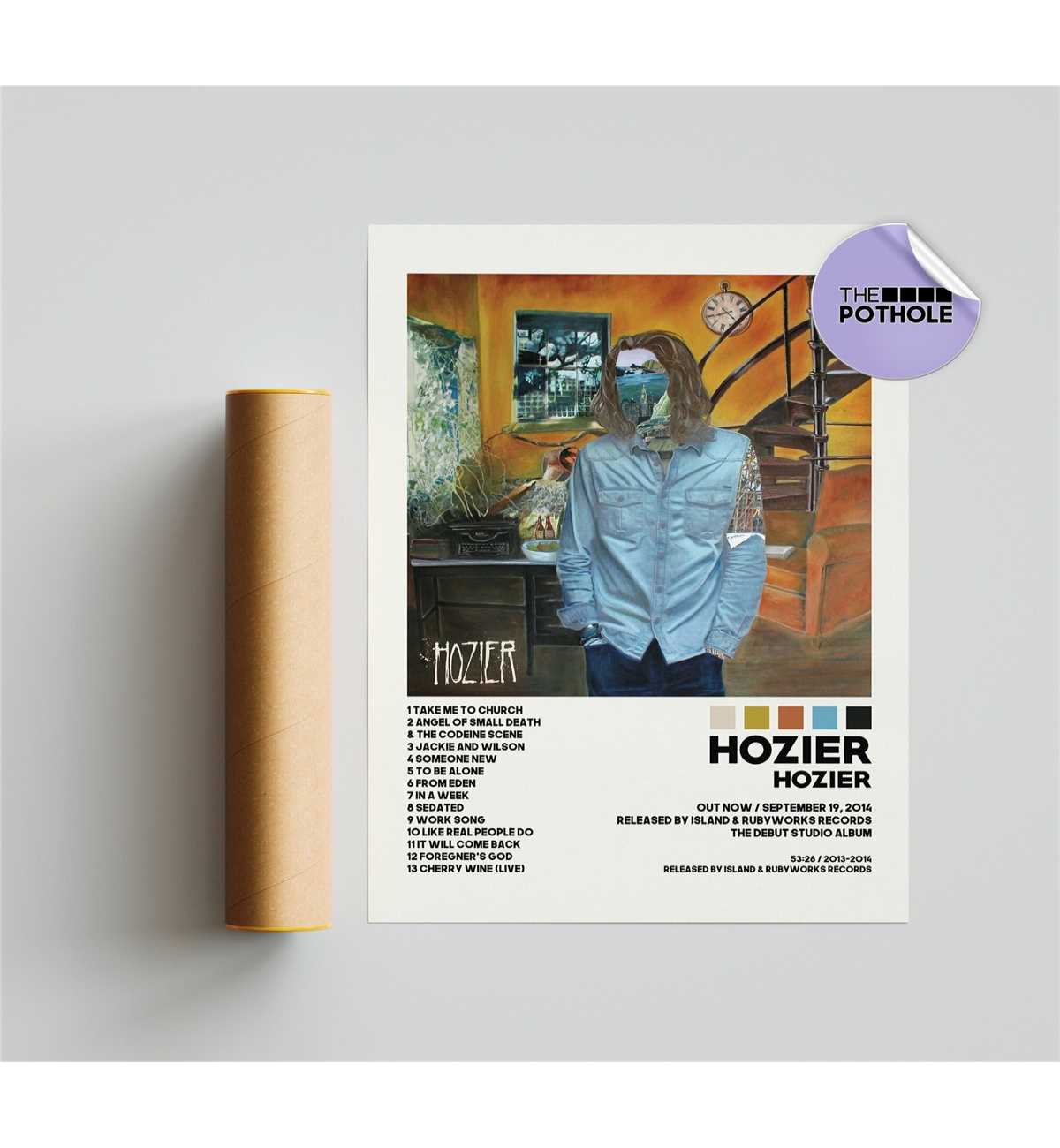 Hozier Posters / Hozier Poster, Tracklist Album Cover | Inspire Uplift