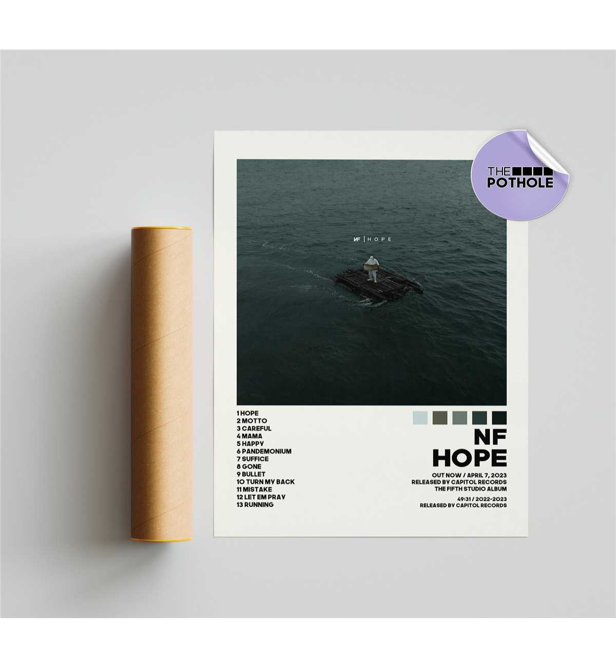 NF Posters, Hope Poster, NF, Hope, Album Cover - Inspire Uplift