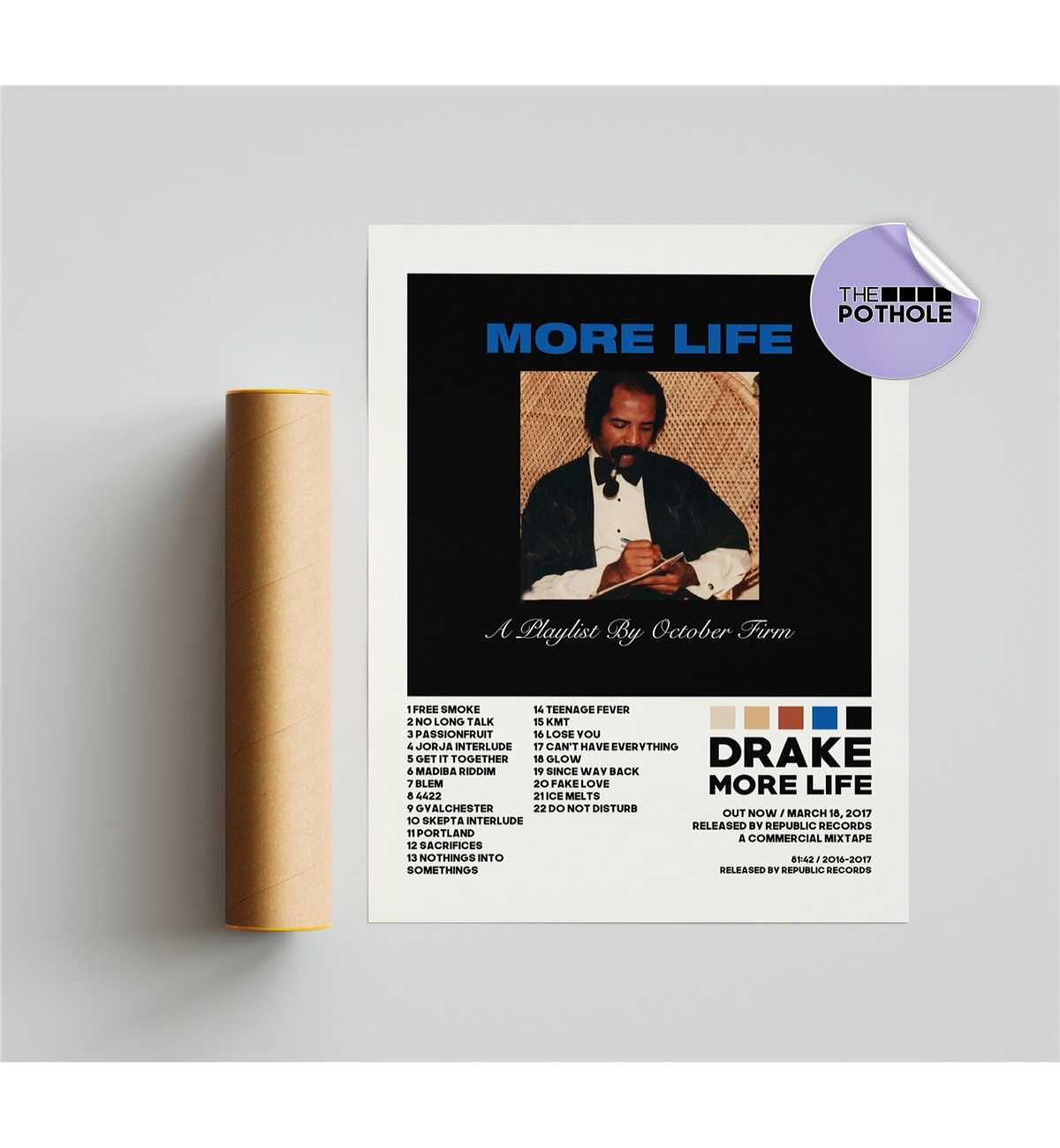 Drake Poster / More Life Poster, Album Cover | Inspire Uplift