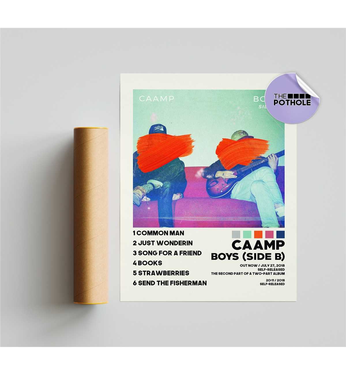 Caamp Posters, Boys (Side B) Poster, Caamp, Boys | Inspire Uplift