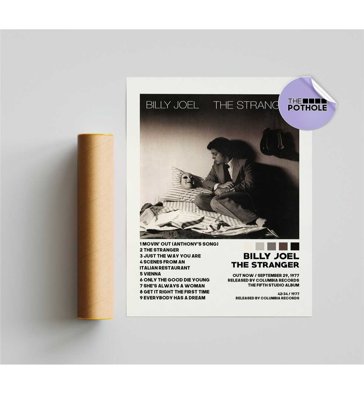 Billy Joel Posters / The Stranger Poster / | Inspire Uplift