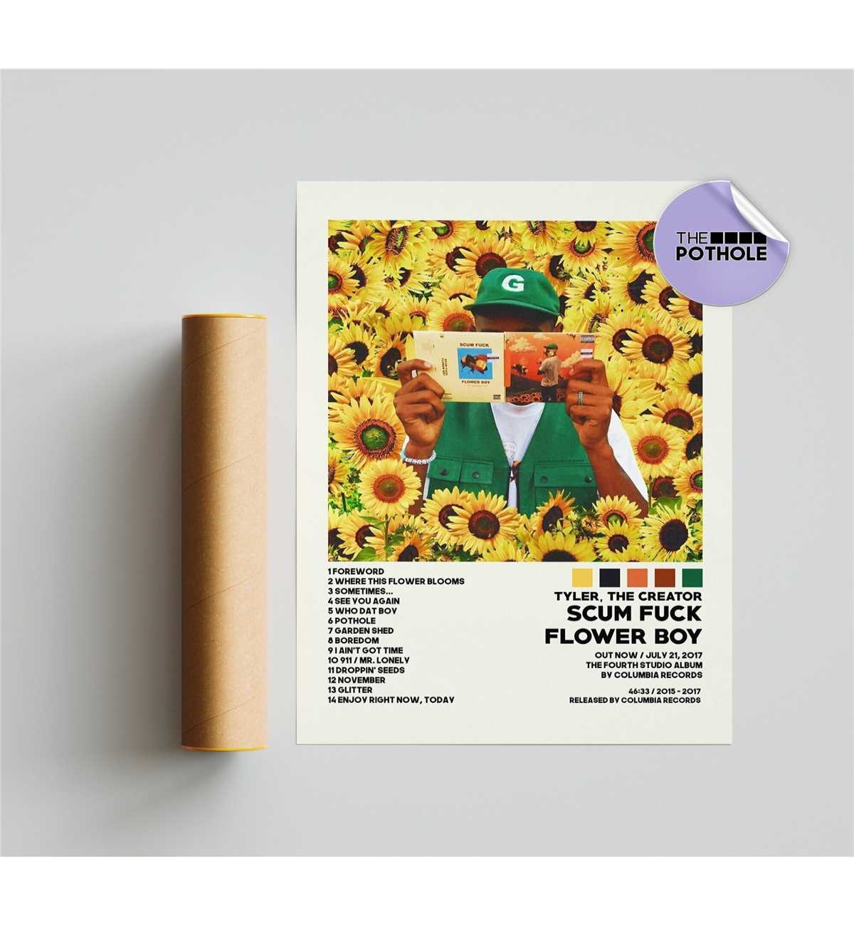 Tyler, the Creator Poster / Flower Boy Poster | Inspire Uplift