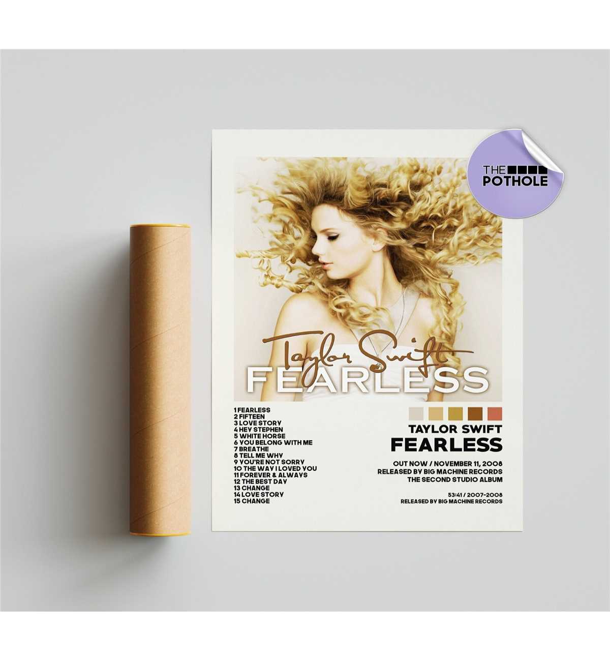 Taylor Swift Posters / Fearless Poster / Album | Inspire Uplift