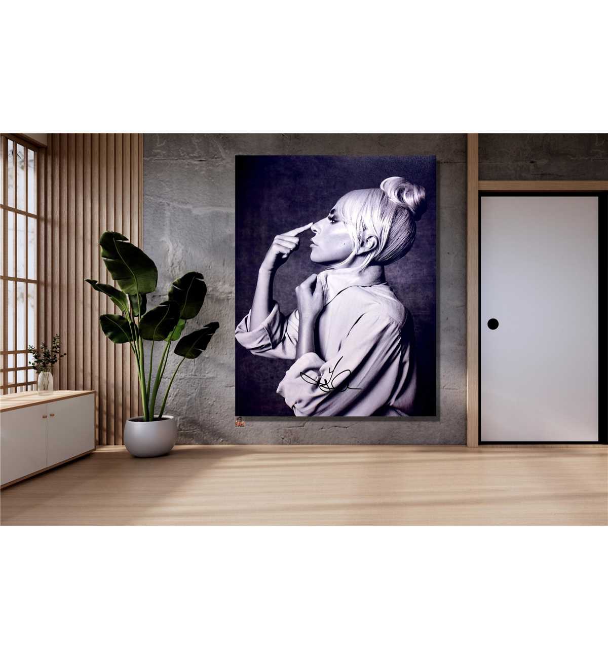 Lady Gaga Canvas Wall Art,Lady Gaga Poster, Premium | Inspire Uplift