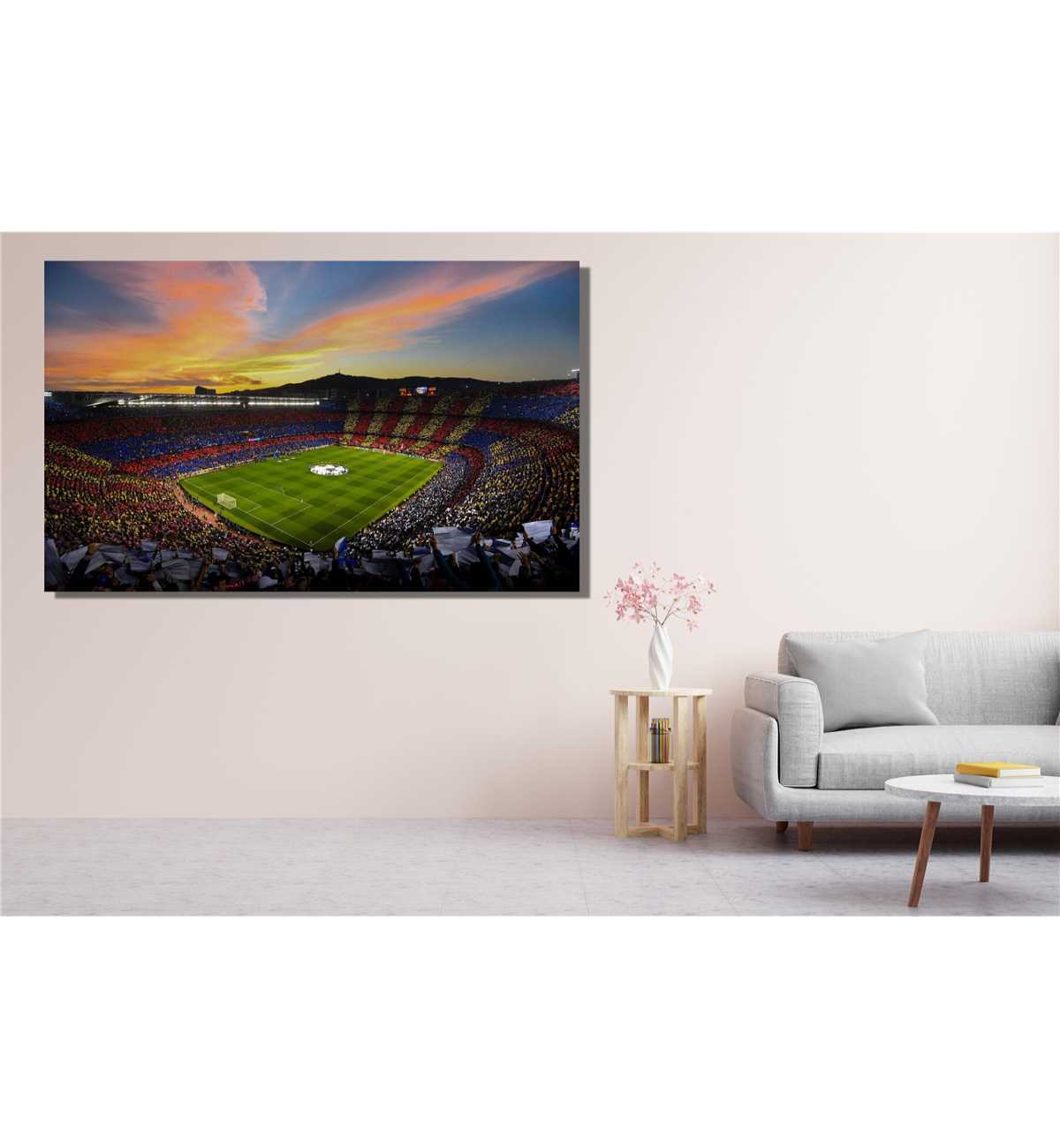 Camp Nou Canvas Print,Camp Nou Stadium Canvas Wall | Inspire Uplift
