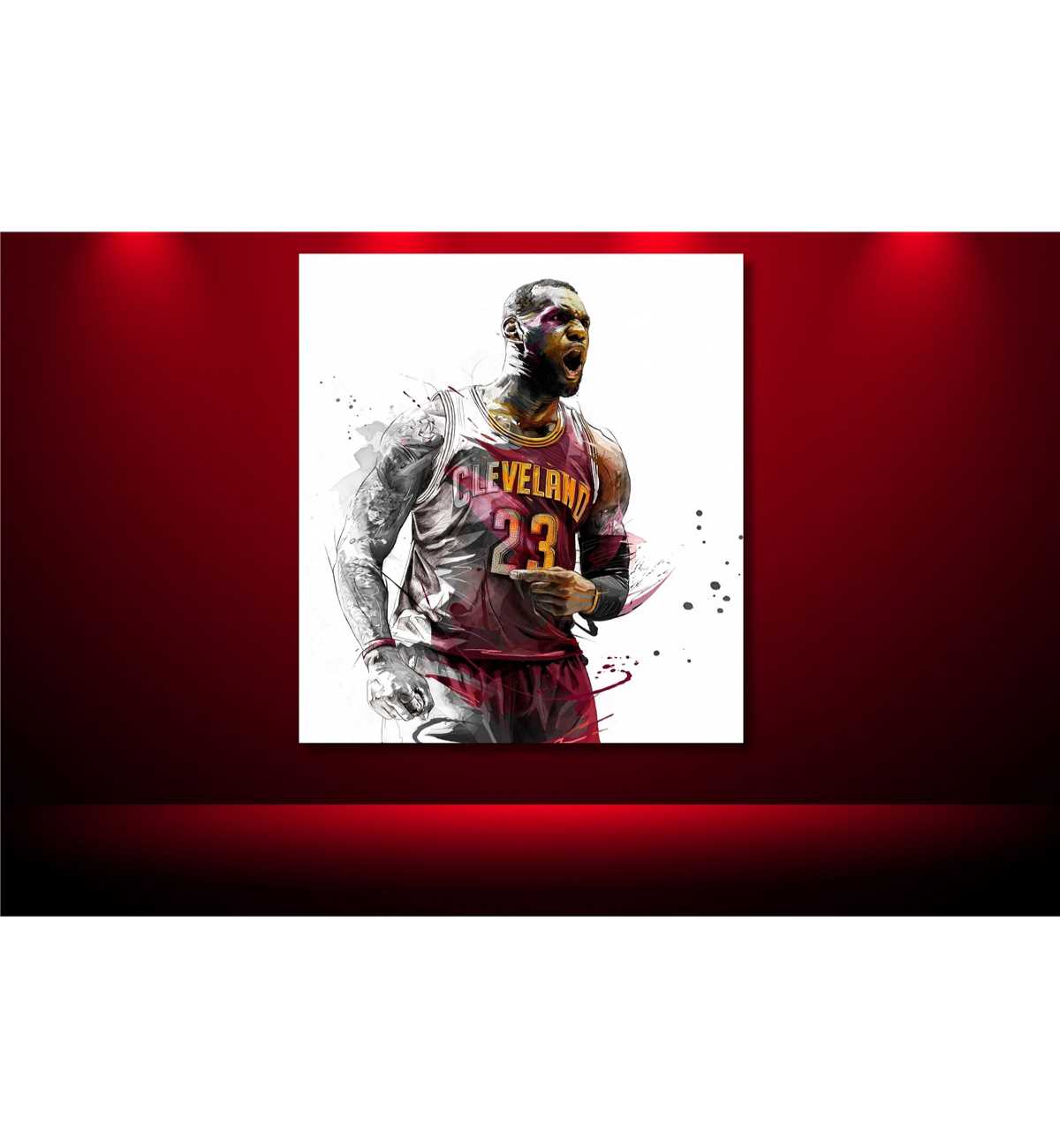 Lebron James Ready to Hang Canvas,Lebron James Canvas | Inspire Uplift