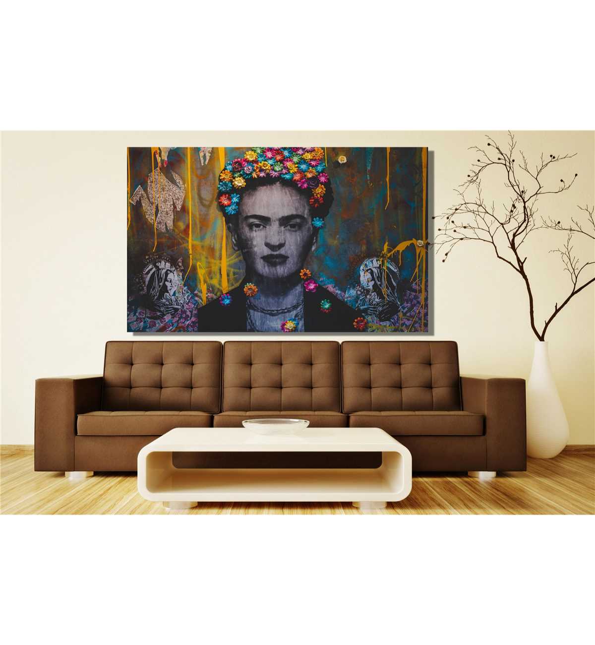 Frida Kahlo Canvas Wall Art,Frida Kahlo Poster Print | Inspire Uplift