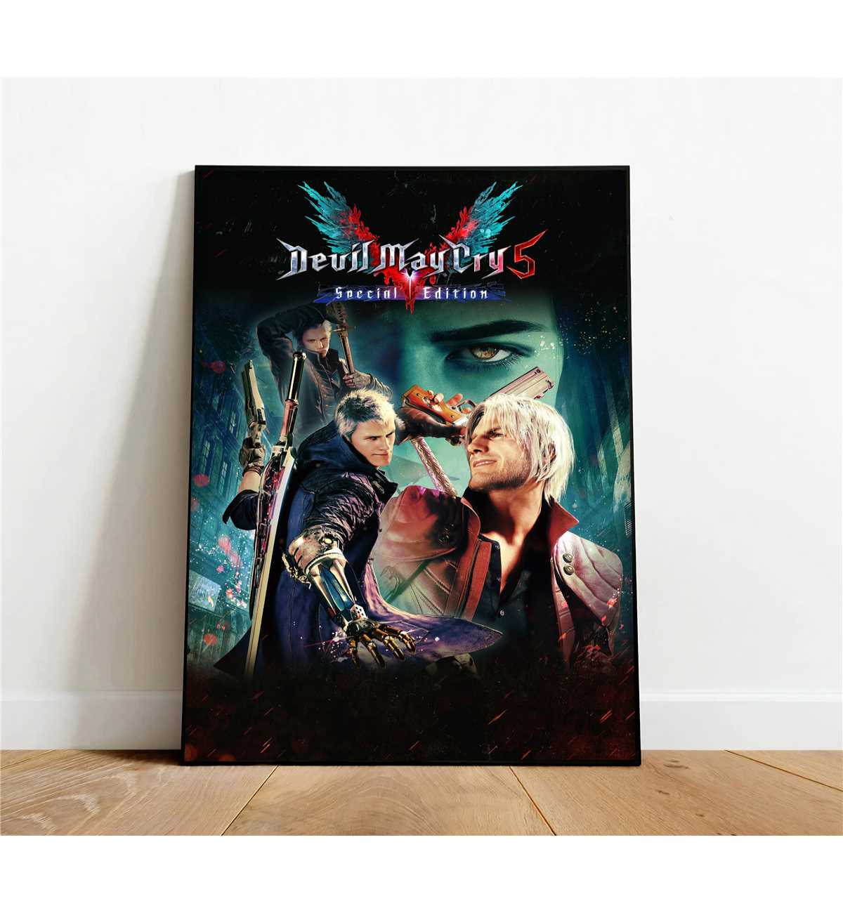 Devil May Cry Poster, Canvas Wall Art, Rolled | Inspire Uplift