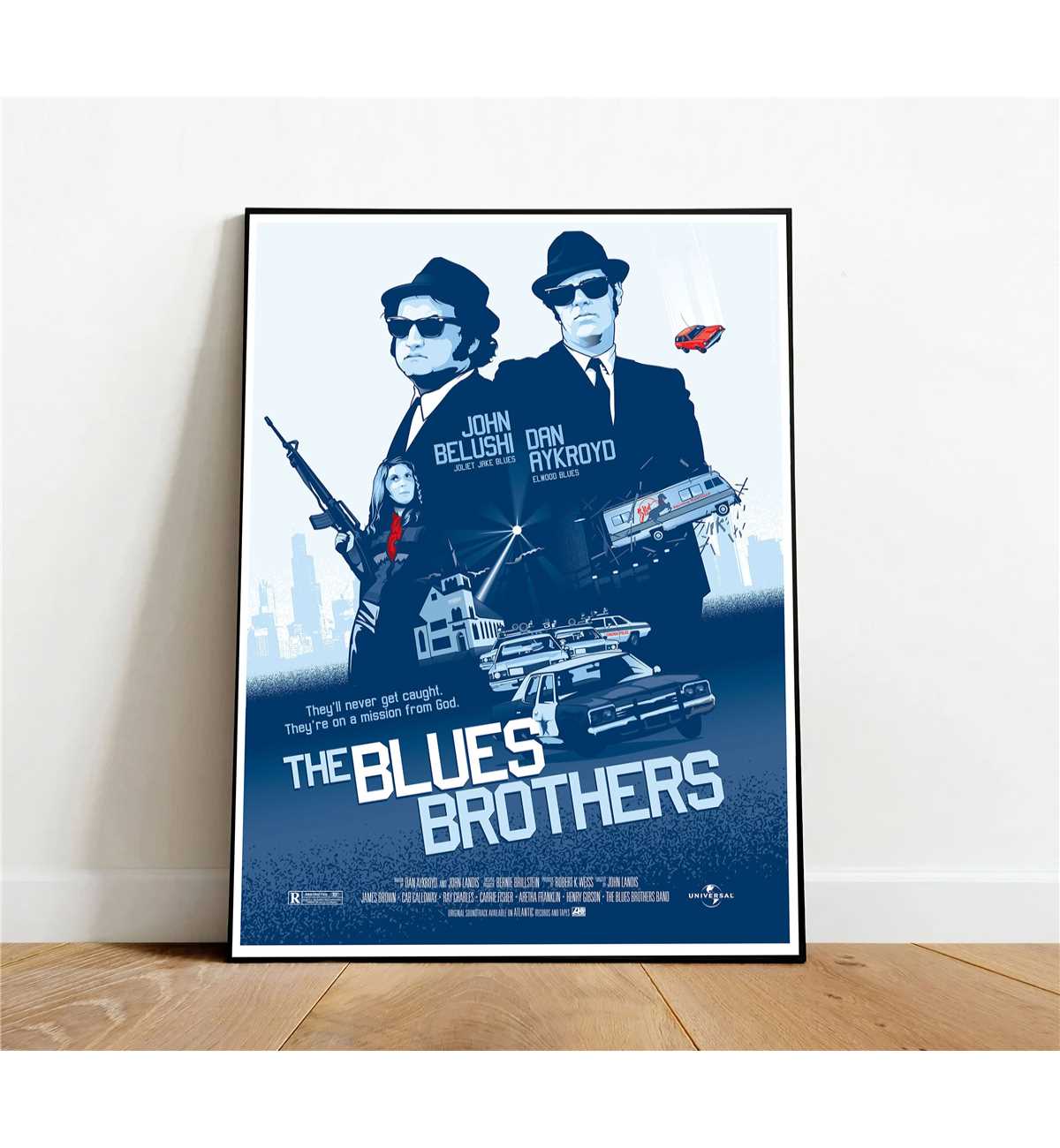 The Blues Brothers Poster, Canvas Wall Art, Rolled | Inspire Uplift