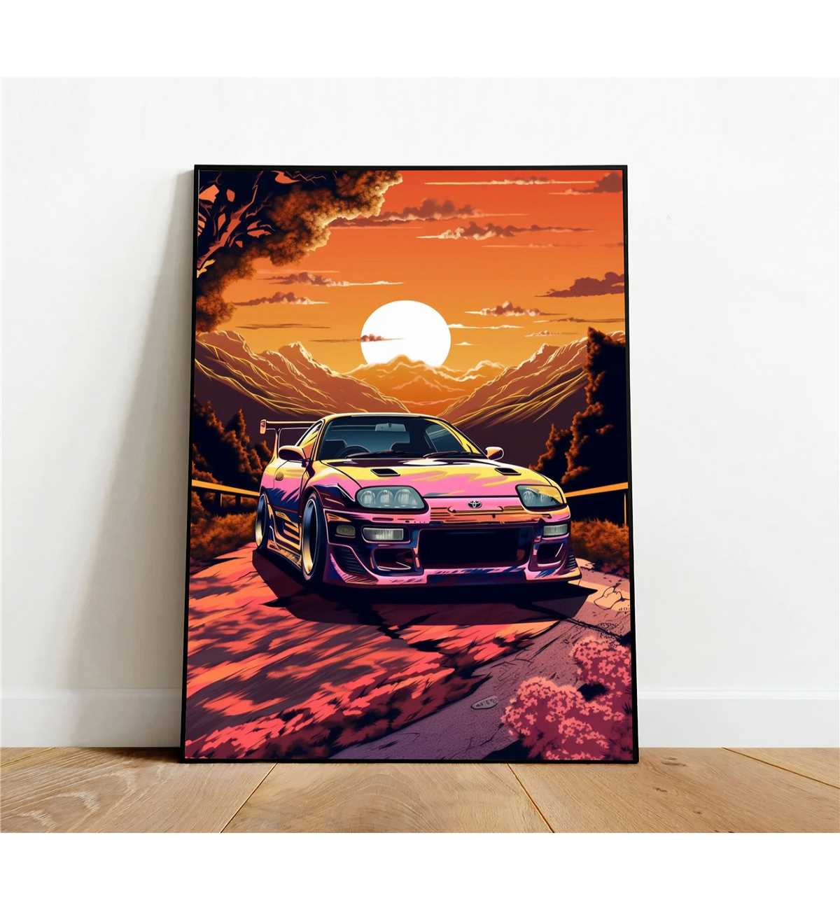 Toyota Supra Poster, Sports Car Wall Art, Car | Inspire Uplift