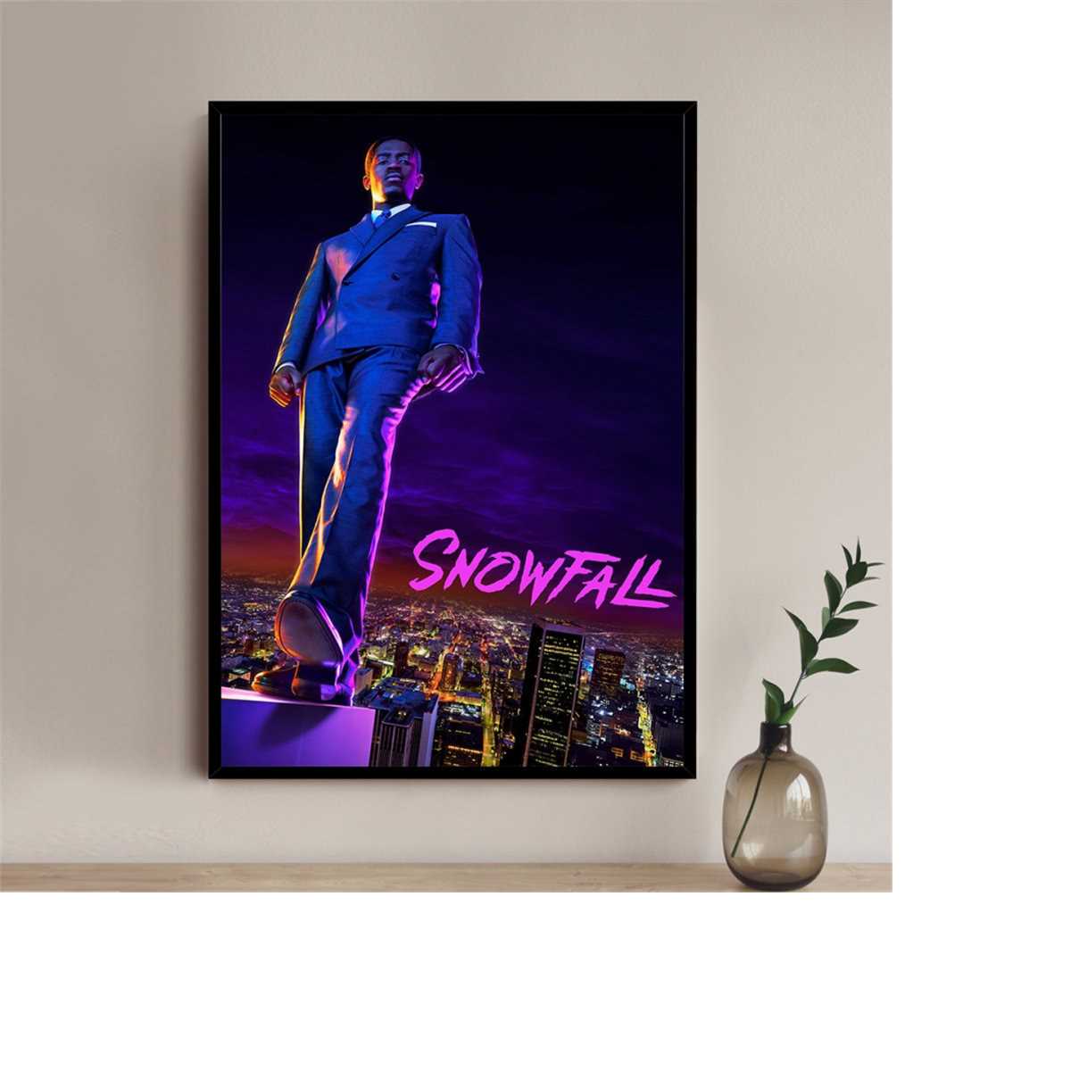 Snowfall Tv Show Poster - High quality Canvas art print - Ro | Inspire ...