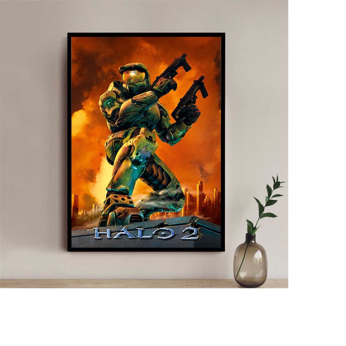 Halo 2 Poster - High quality Canvas art print - Room decorat | Inspire ...