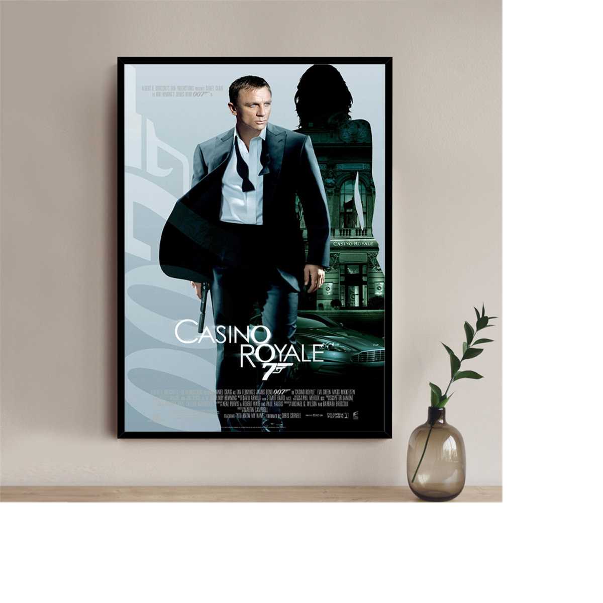 007 Casino Royale James Bond Movie Poster - High quality Can | Inspire ...