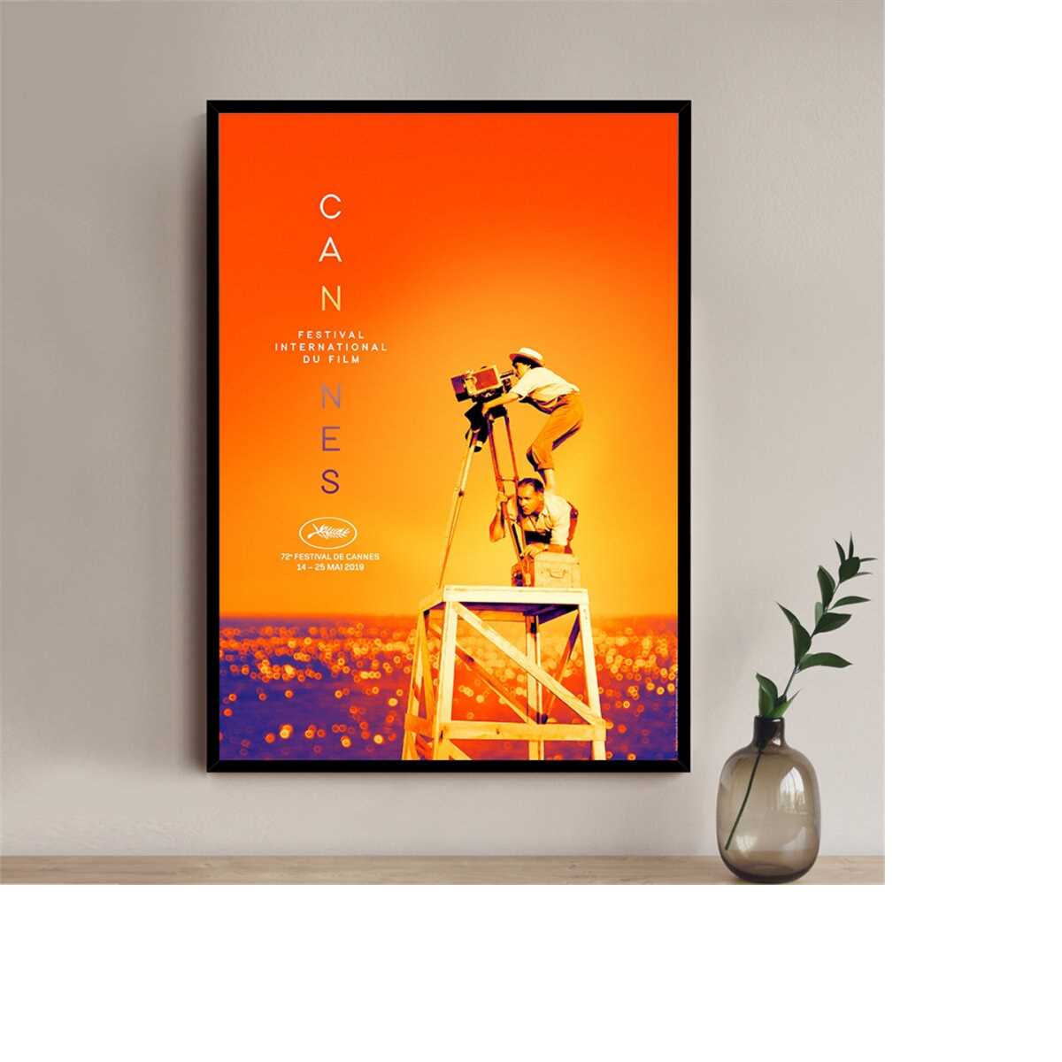Cannes Film Festival Movie Poster - High quality Canvas art | Inspire ...