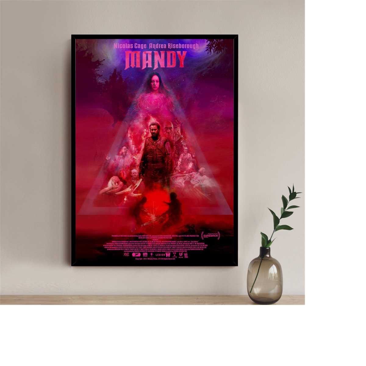 Mandy Movie Poster - High quality Canvas art print - Room de | Inspire ...