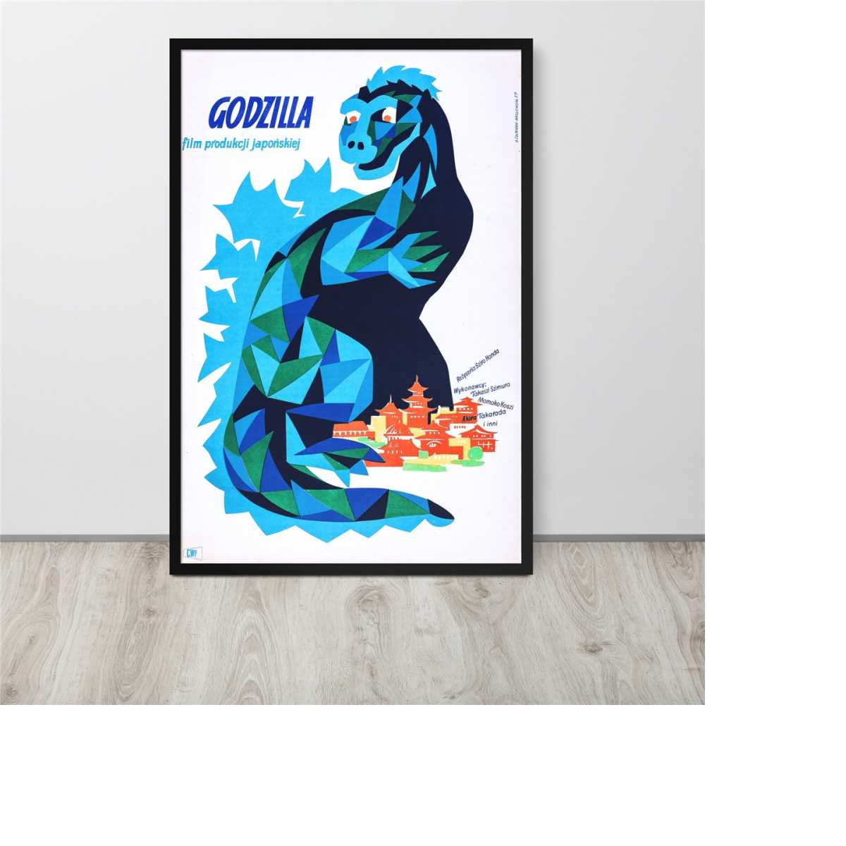 Godzilla (1954) Vintage Polish Movie Poster - Inspire Uplift