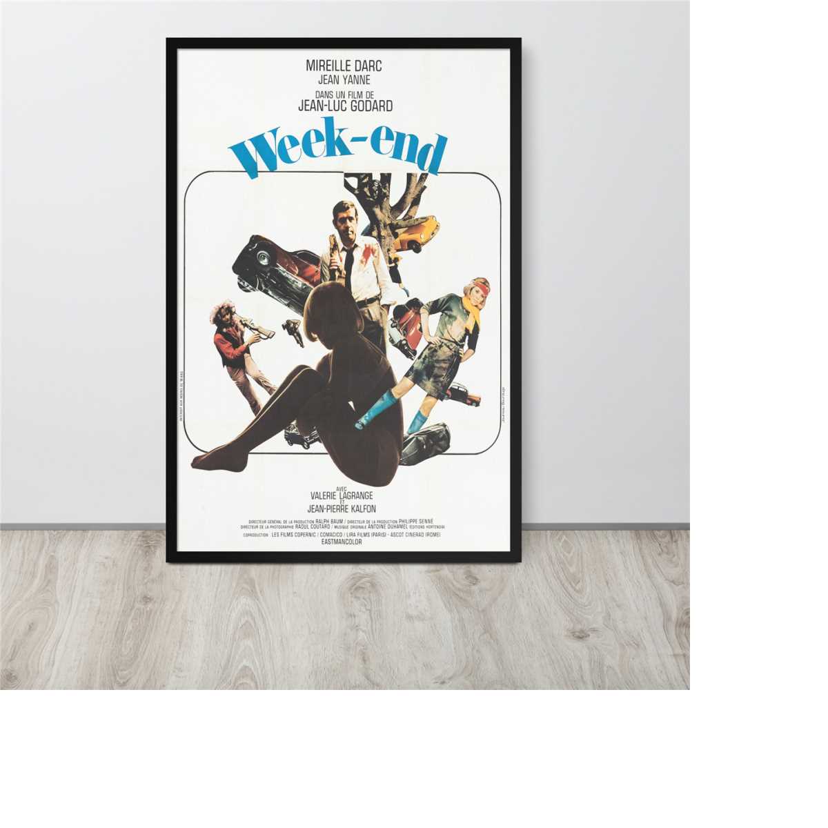 Weekend (1967) Vintage Movie Poster | Inspire Uplift