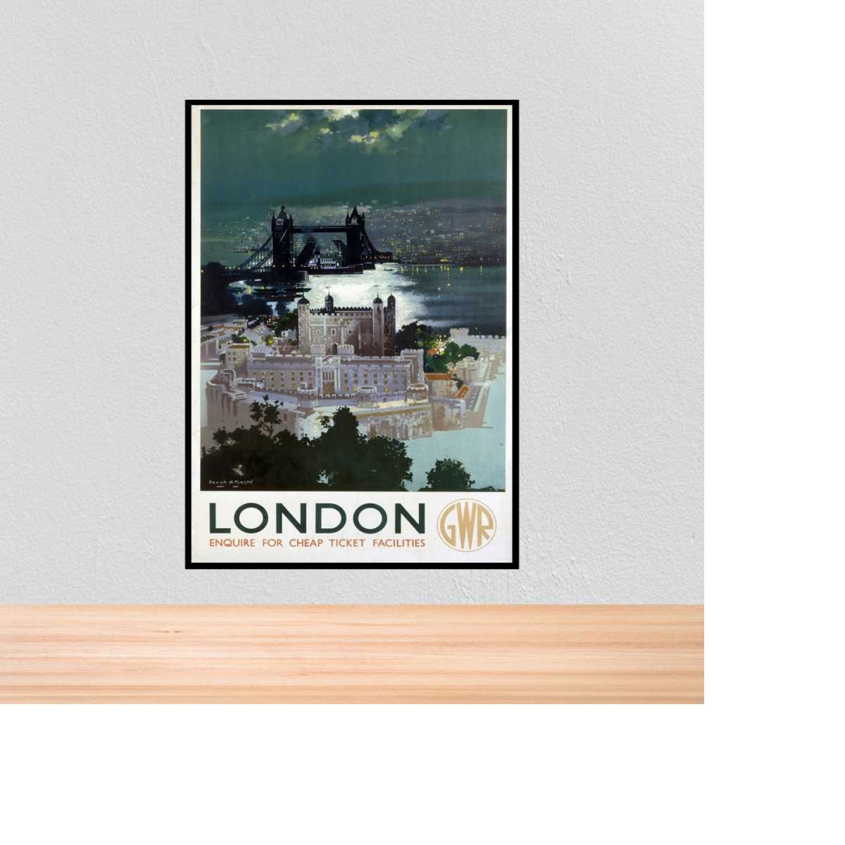 Vintage Travel British Rail Poster London, Vintage British R | Inspire ...