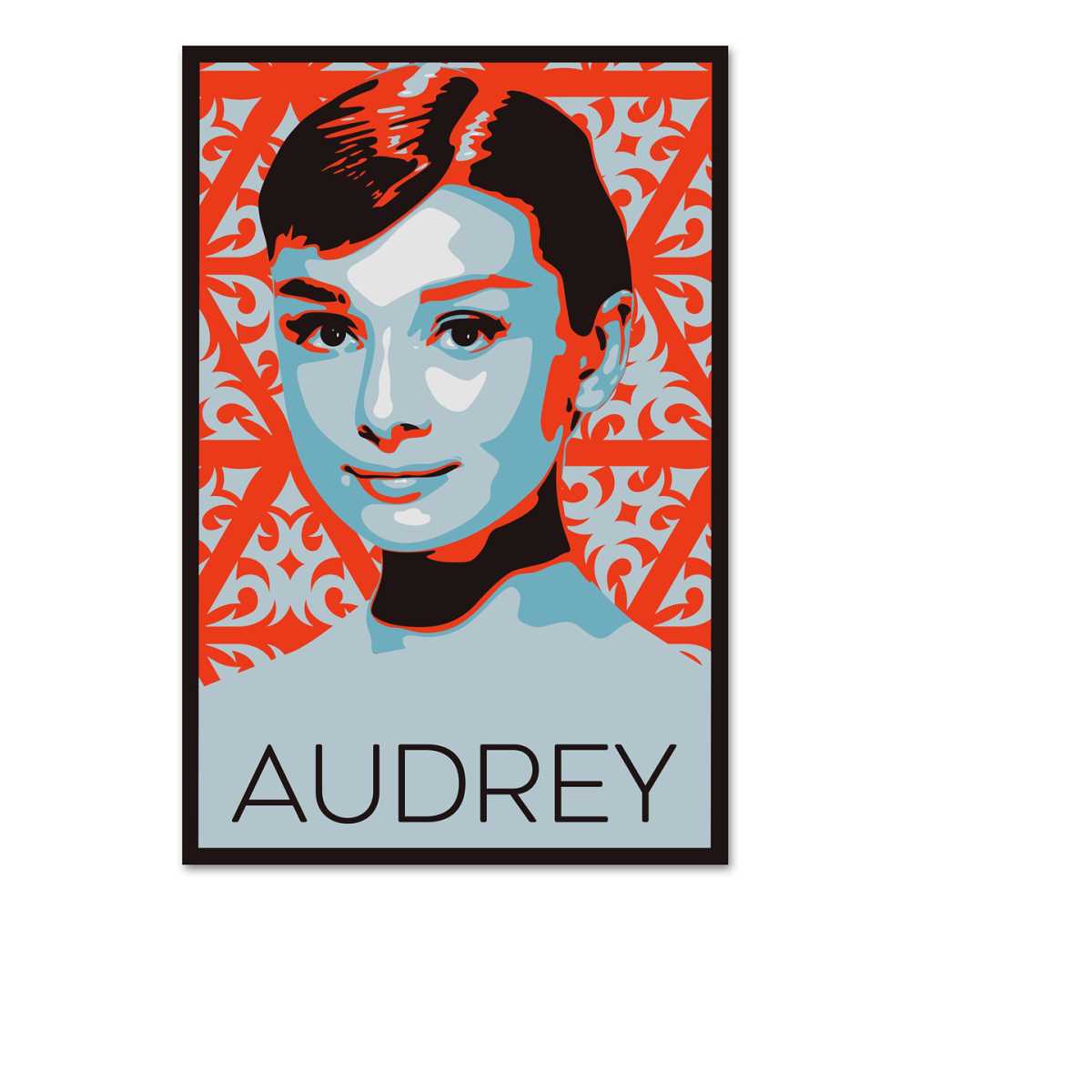 Audrey Hepburn Poster - Bold Portraits in Various Colors | Inspire Uplift