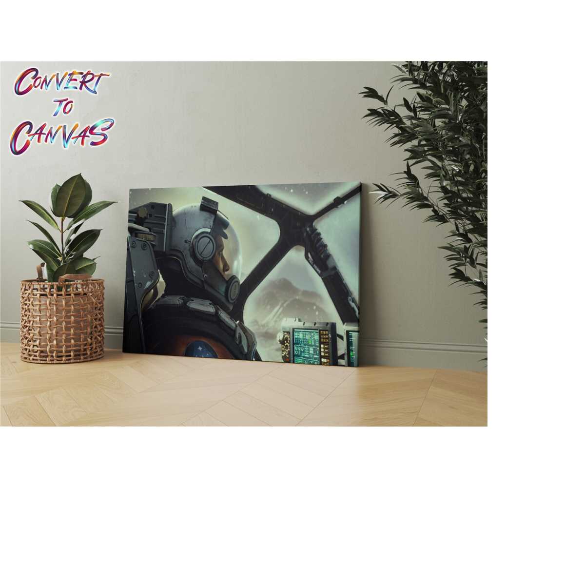 Starfield Canvas, Starfield Wall Art, Starfield decor, Starf - Inspire ...