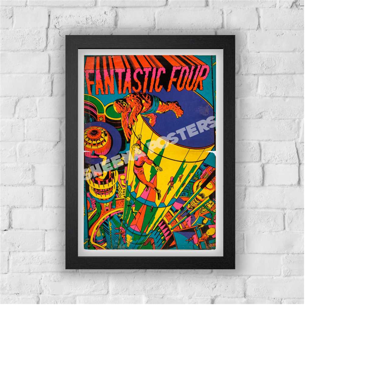 Fantastic Four Print Vintage Advert Vintage Style Magazine R | Inspire ...
