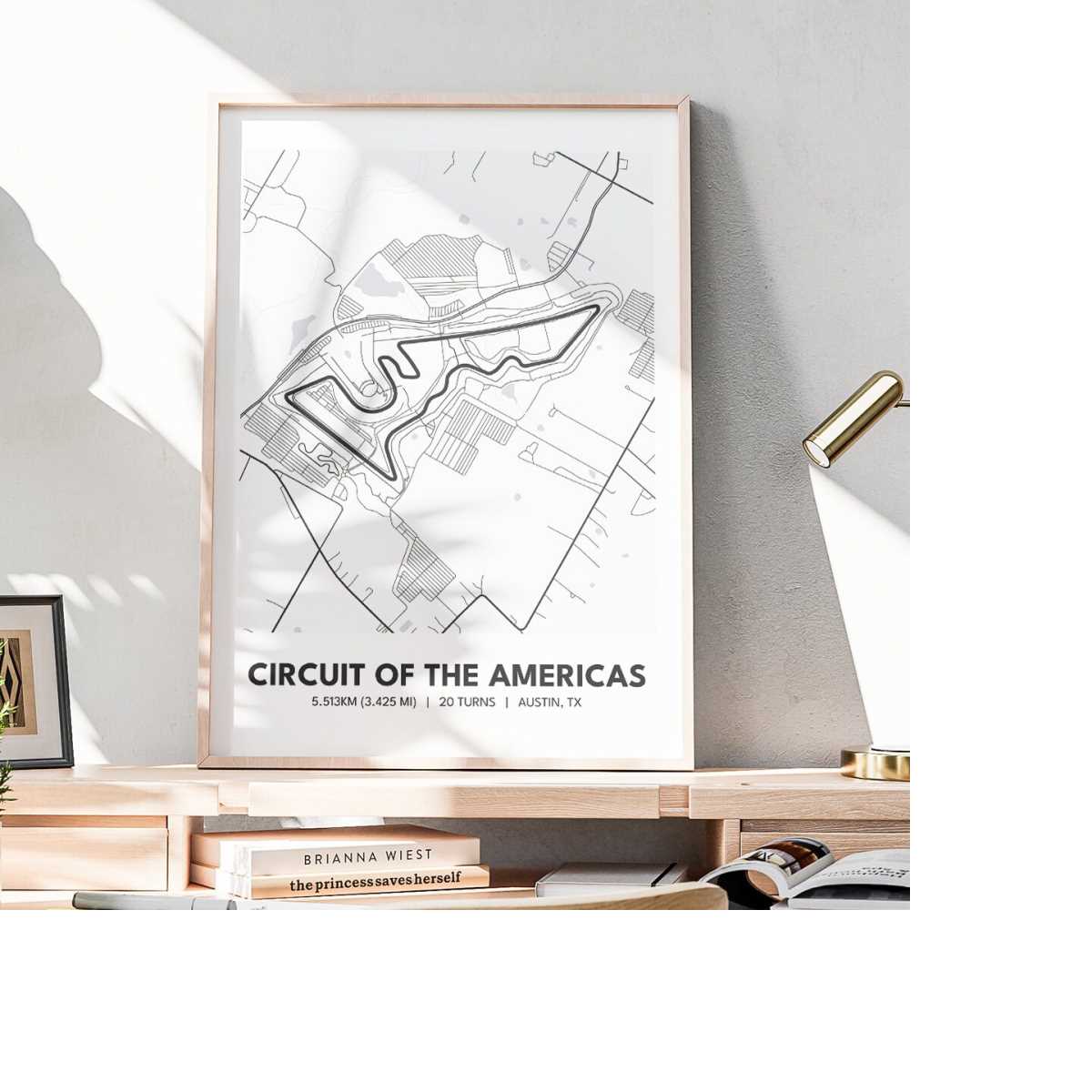 Circuit of the Americas Race Track Poster, United States Gra | Inspire ...