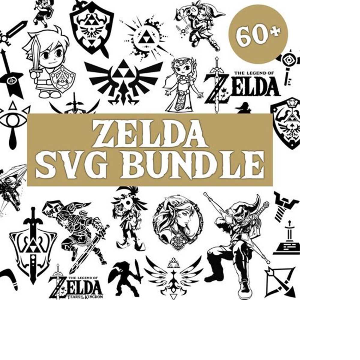 Zelda Svg Bundle, Legend Of Zelda Svg, Cricut Cut Files, Zel | Inspire ...
