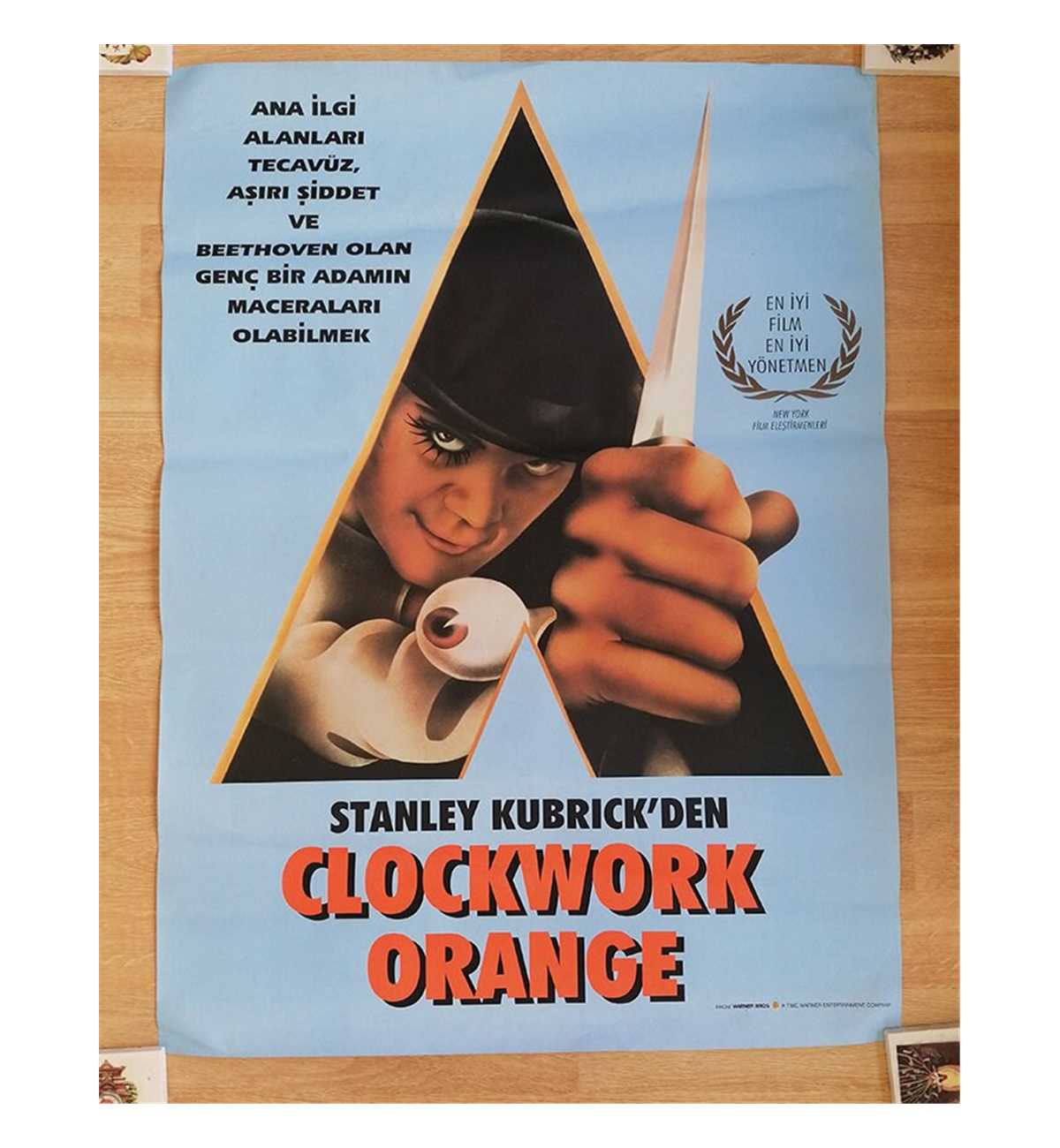 Clockwork Orange Original Vintage Movie Cinema Turkish Poste | Inspire ...