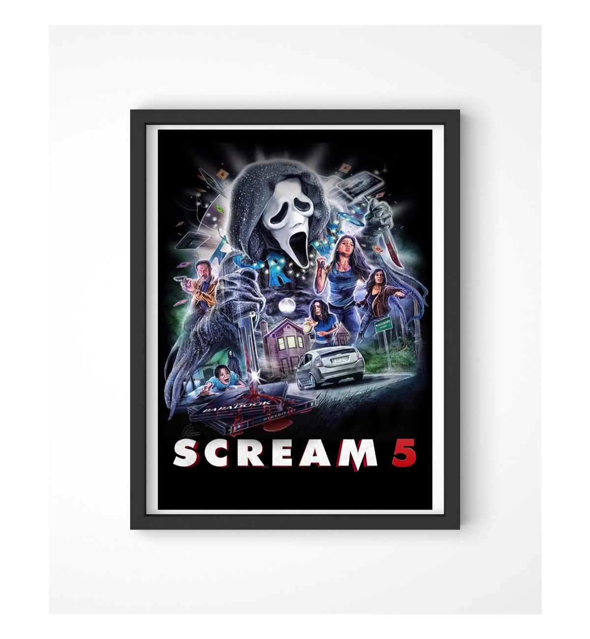 Scream 5 Movie Poster, Scream V Movie Print | Inspire Uplift