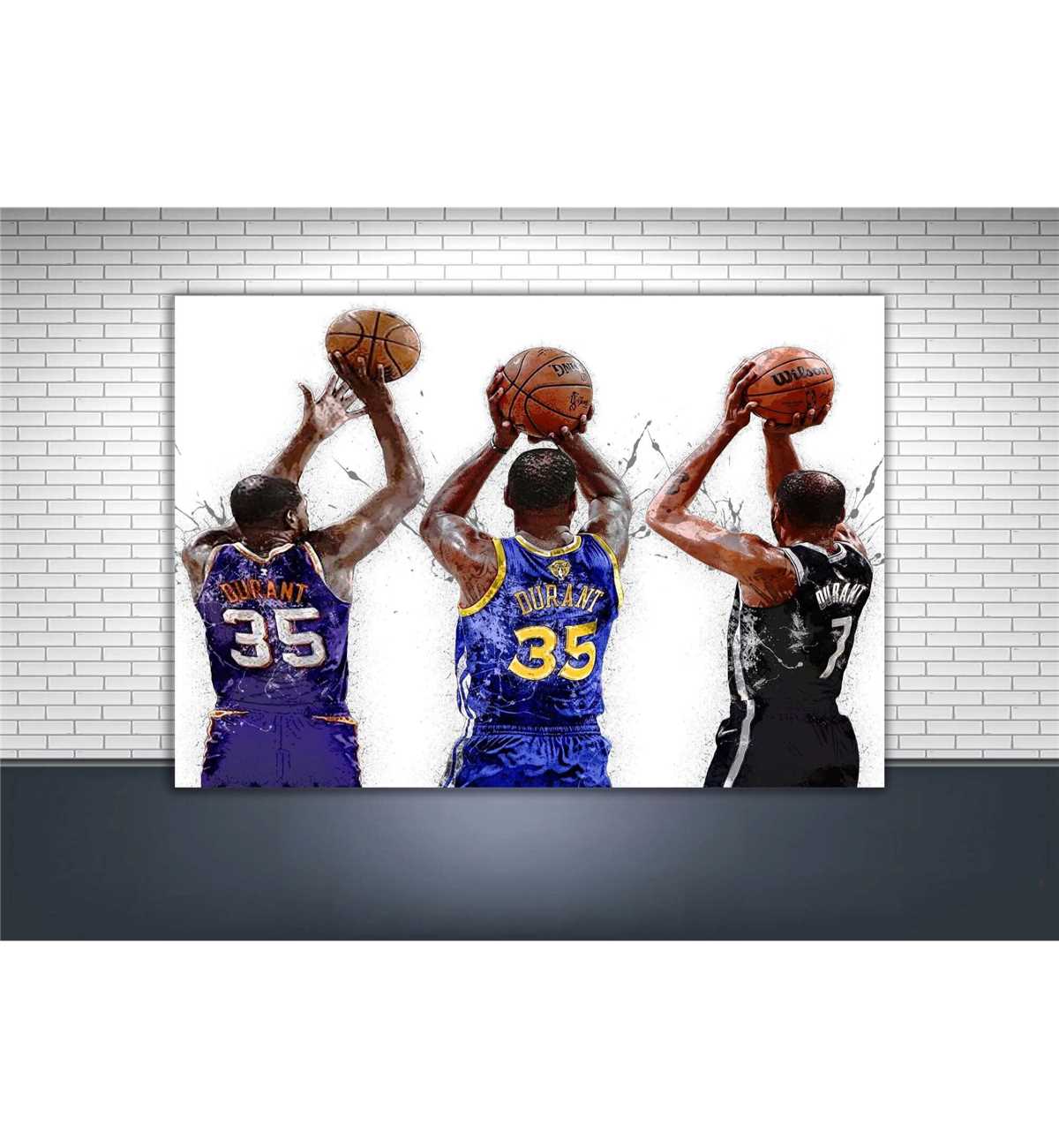 Kevin Durant Poster, Through the Years, Nets, Suns, | Inspire Uplift