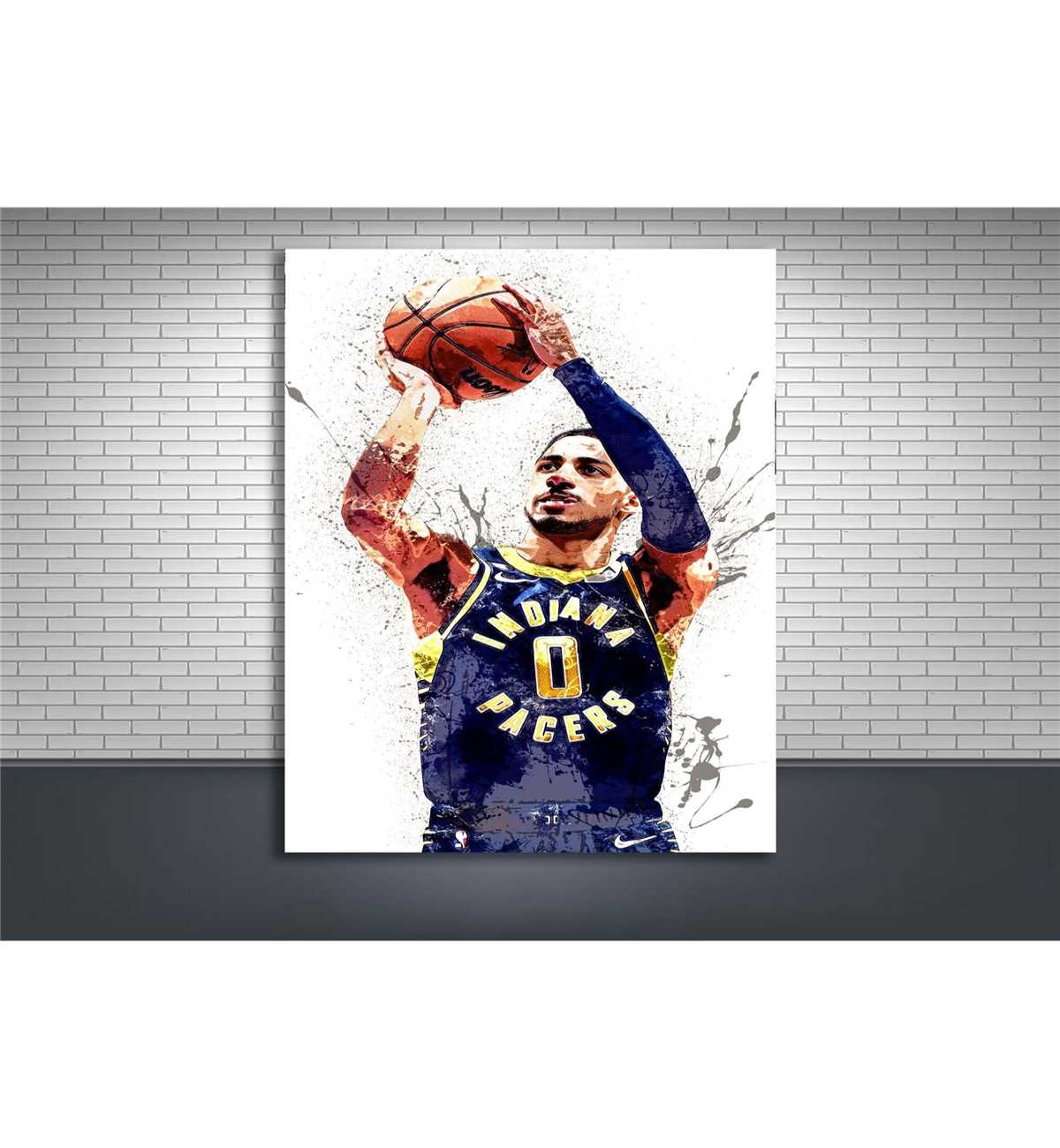 Tyrese Haliburton Poster, Indiana Pacers, Gallery Canvas Wra - Inspire ...