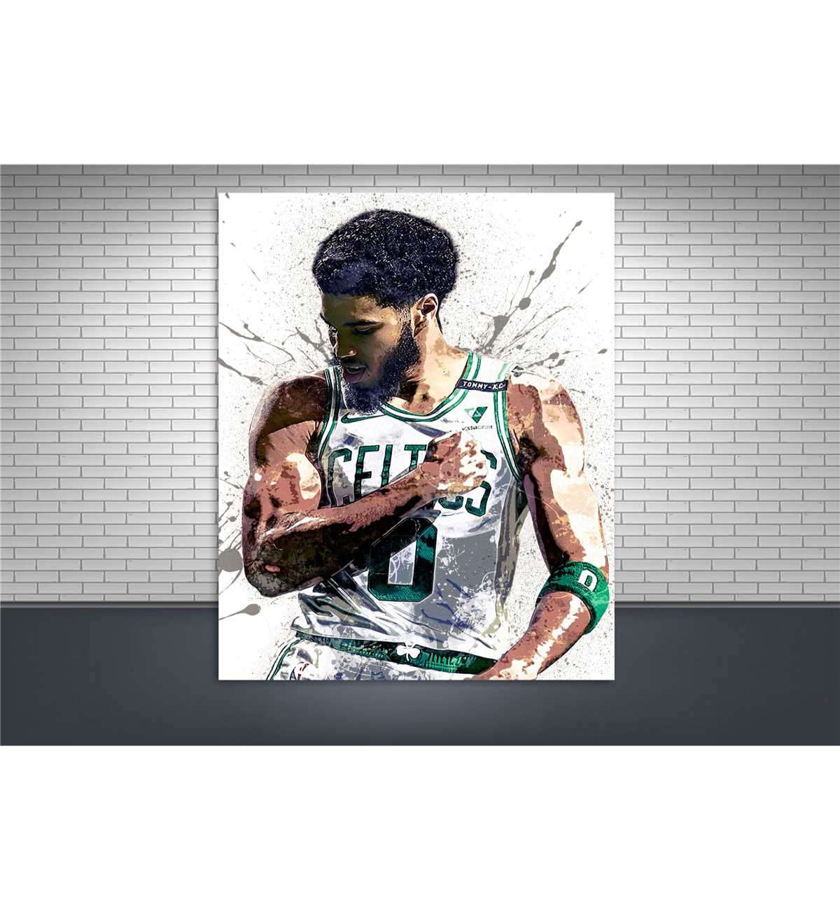 Jayson Tatum Poster Print, Gallery Canvas Wrap, Boston | Inspire Uplift