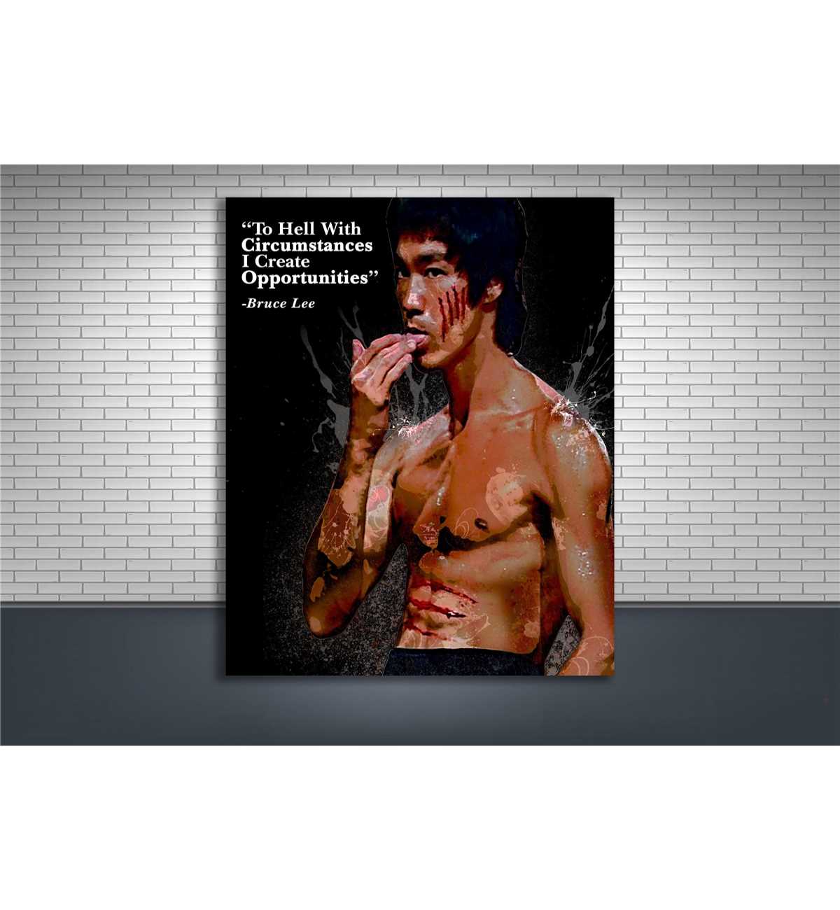 Bruce Lee, Poster Print, Gallery Canvas Wrap, Motivational, | Inspire ...