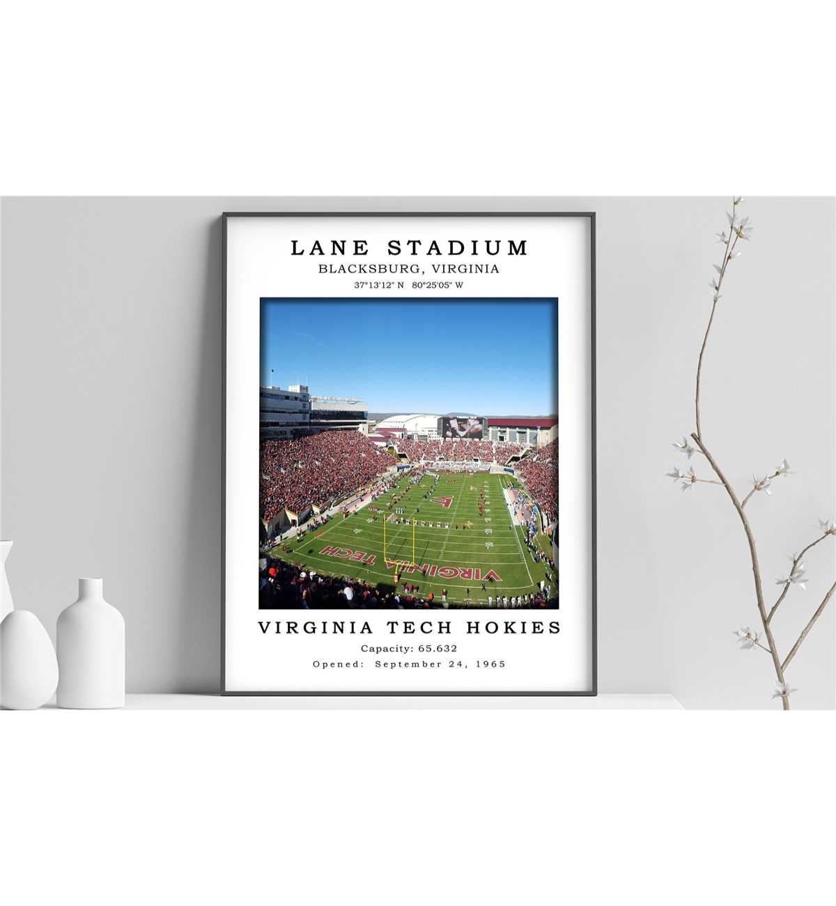 Lane Stadium Canvas Poster | Lane Stadium Poster | Inspire Uplift