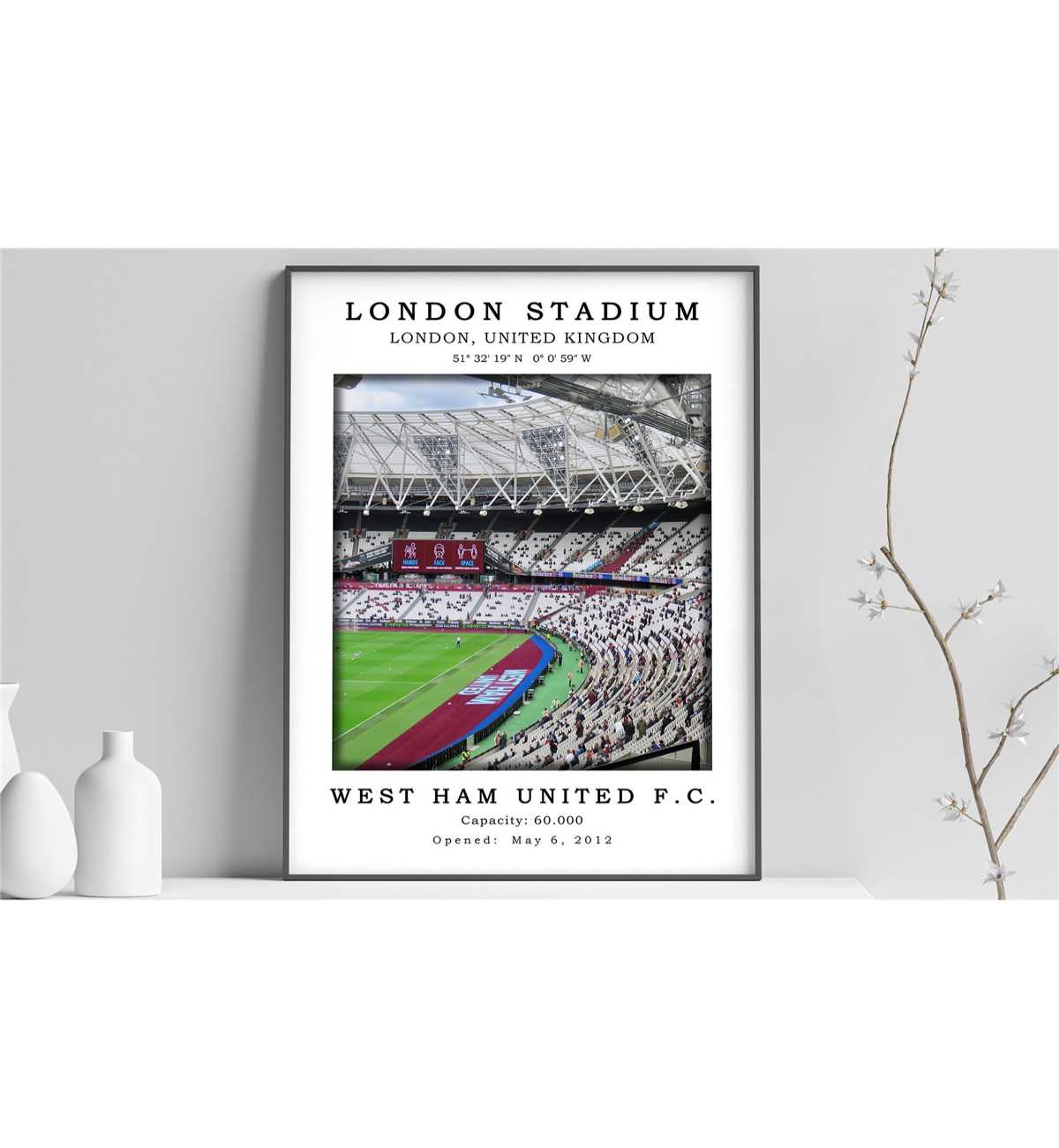 London Stadium Canvas Poster | London Stadium Poster | Inspire Uplift