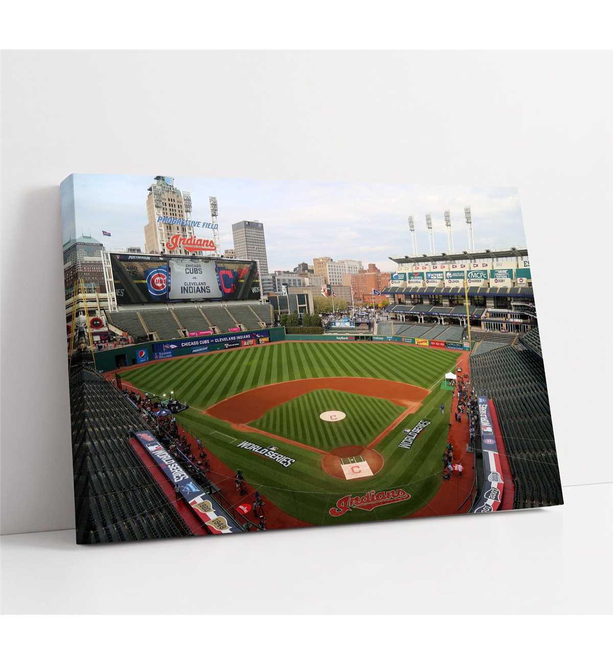 Progressive Field Poster Wall Art | Stadium Canvas - Inspire Uplift