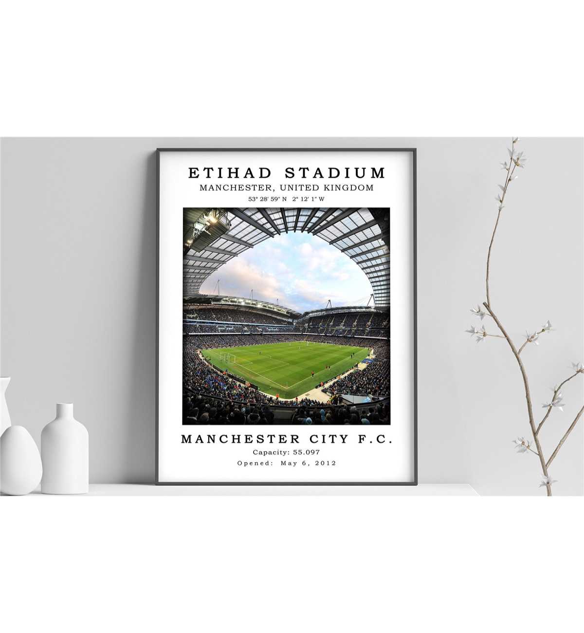 Etihad Stadium Canvas | Etihad Stadium Poster Print - Inspire Uplift