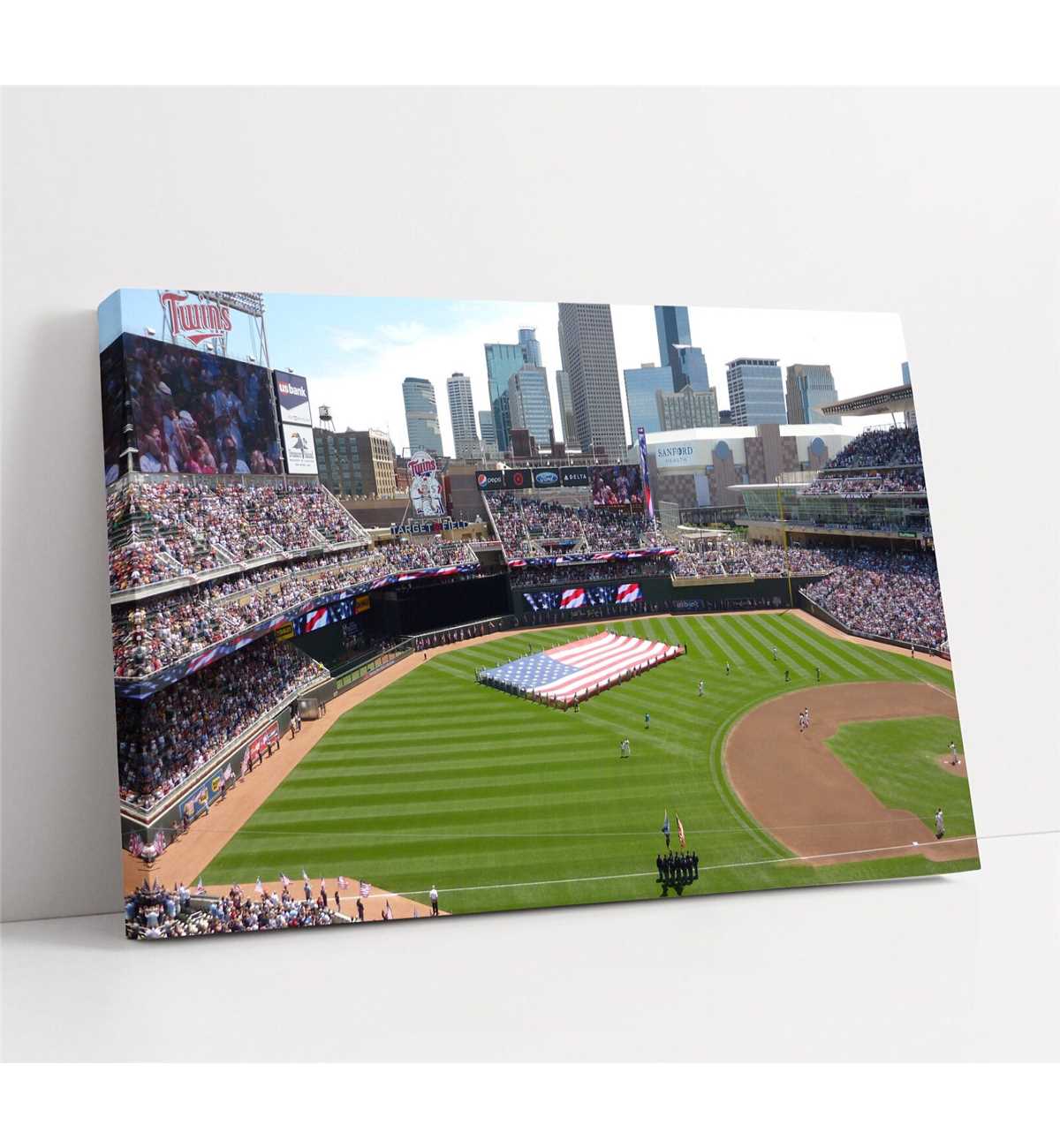 Target Field Canvas Print | Stadium Poster | | Inspire Uplift