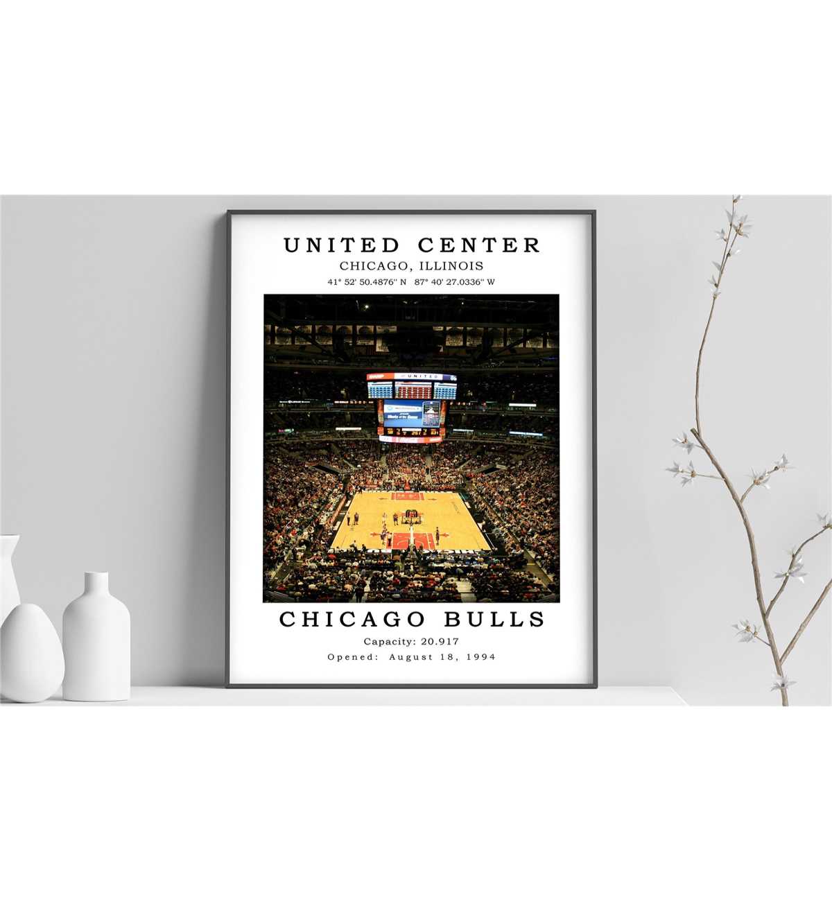 United Center Stadium Canvas | United Center Poster | Inspire Uplift