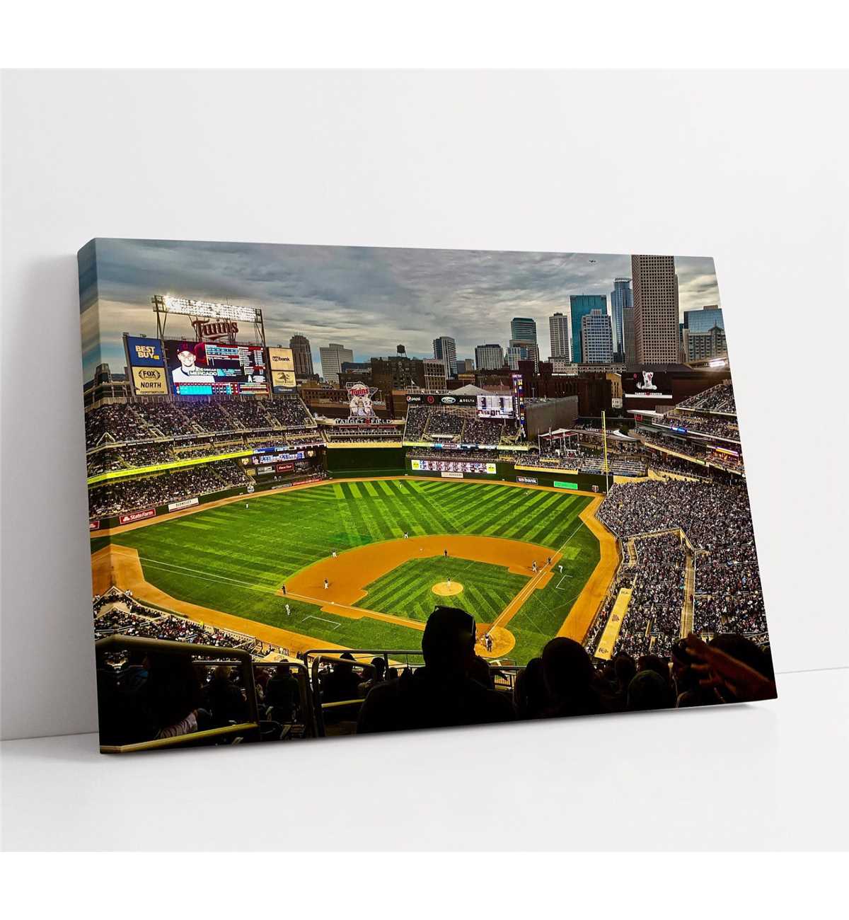 Target Field Canvas Print | Stadium Poster | | Inspire Uplift